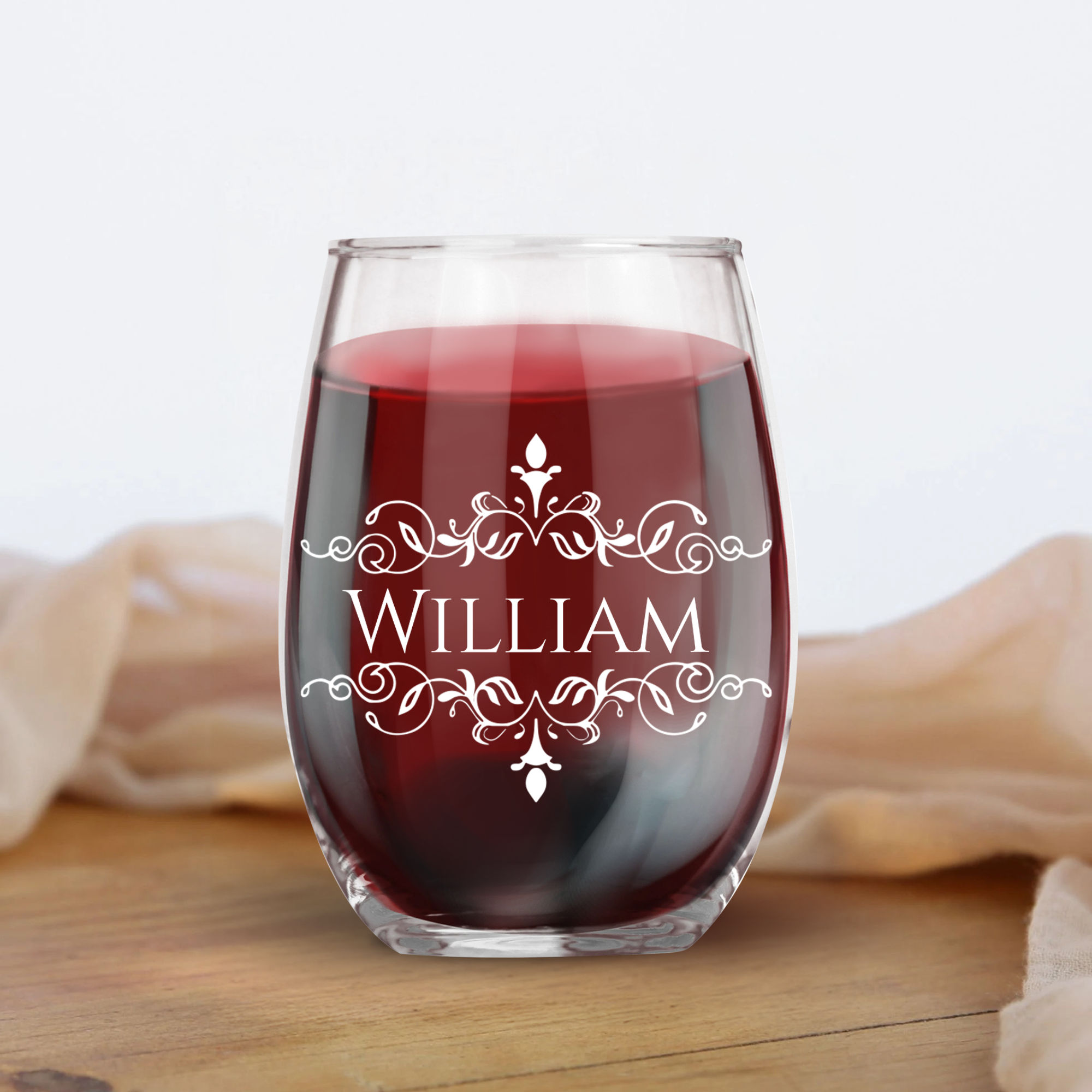 Wine Glass - Name Custom - Personalized Wine Glass