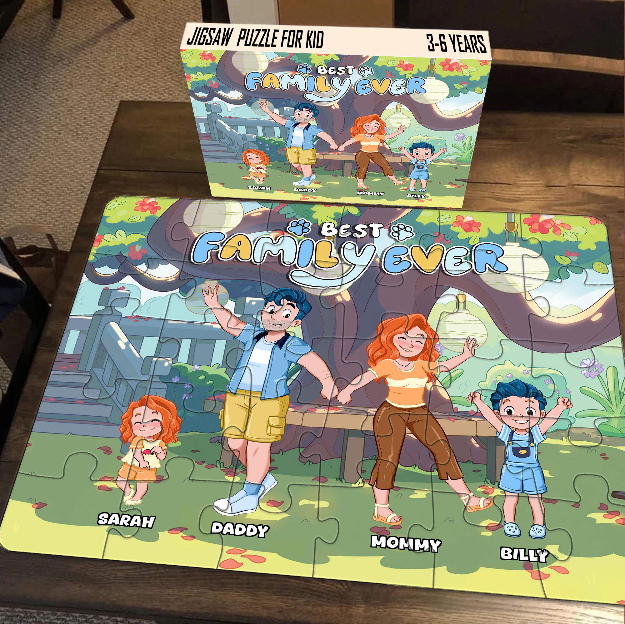 Jigsaw Puzzle Personalized - Best Family Ever - Family Personalized ...