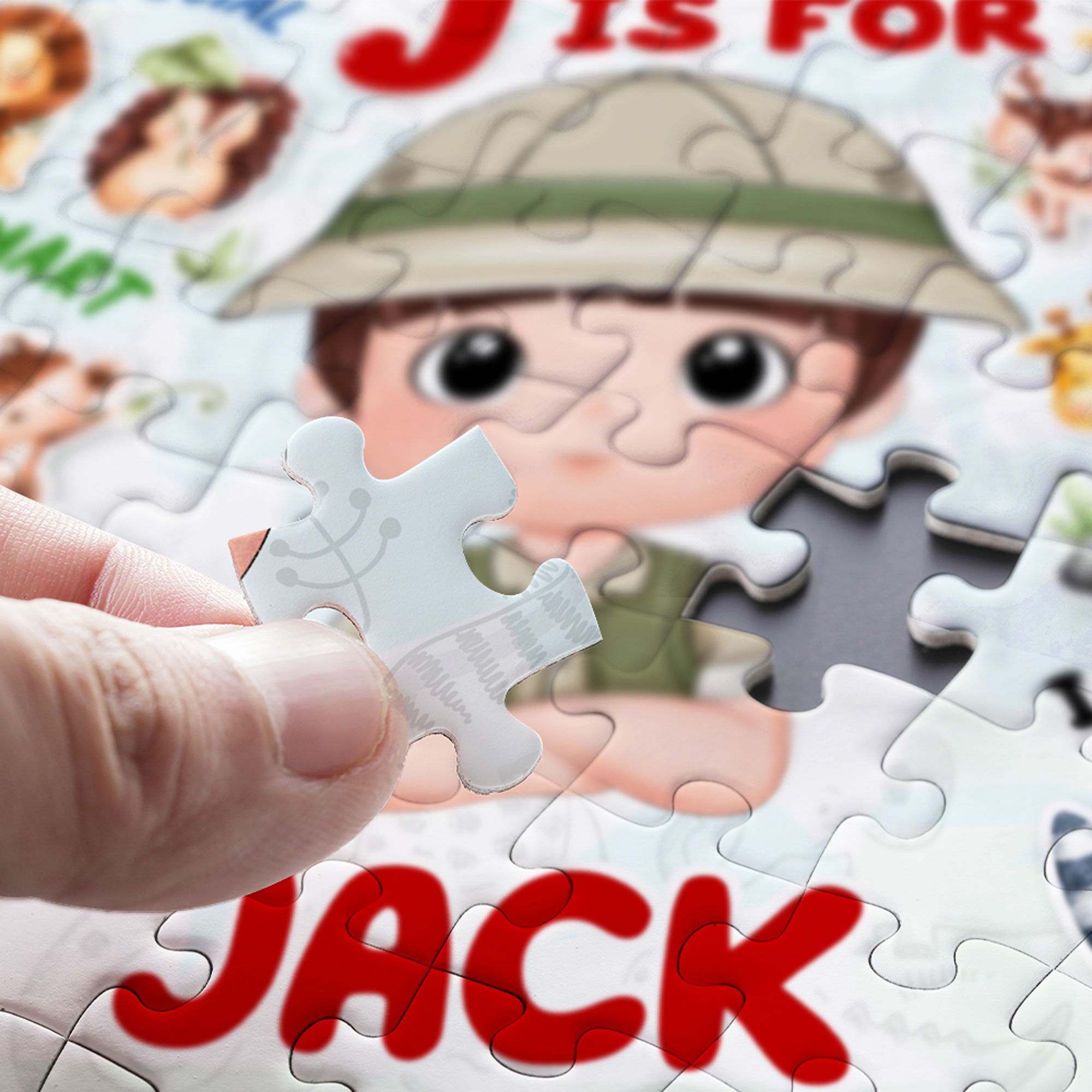 Dream Job Kids Puzzle – Personalized Name Puzzle, Cute Birthday Gift