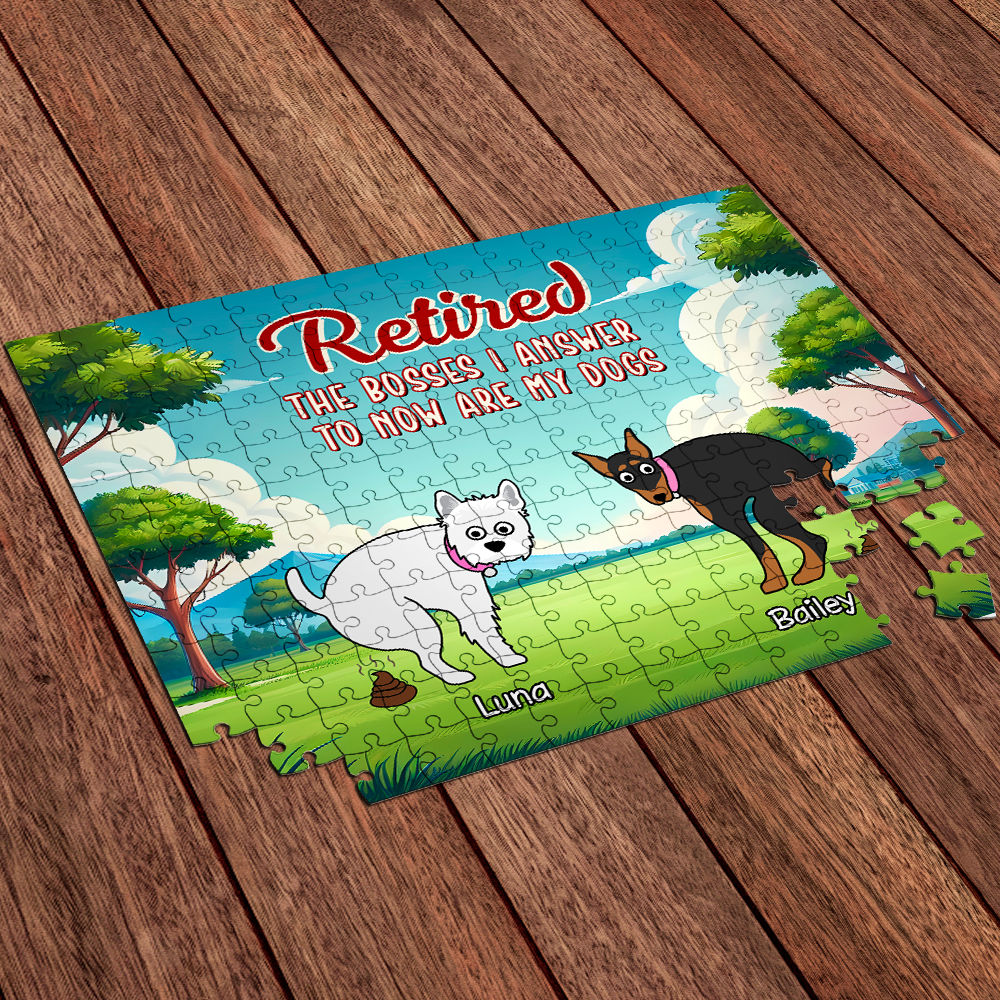 Retirement Gifts - Retired the bosses I answer to now are my dogs ...