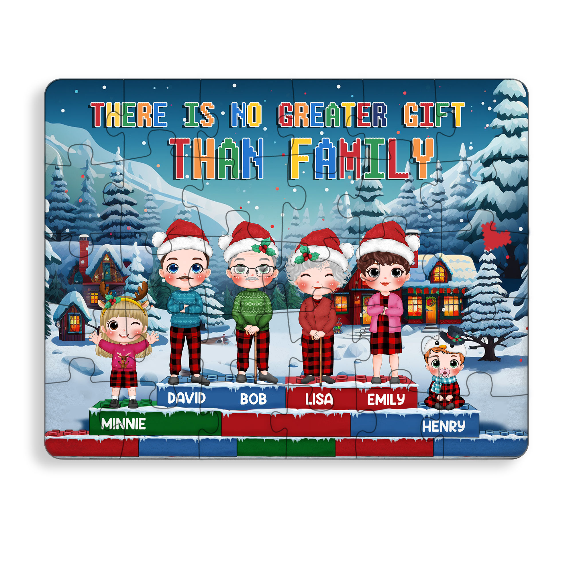 Jigsaw Puzzle Personalized - Christmas Puzzle - There is no Greater ...