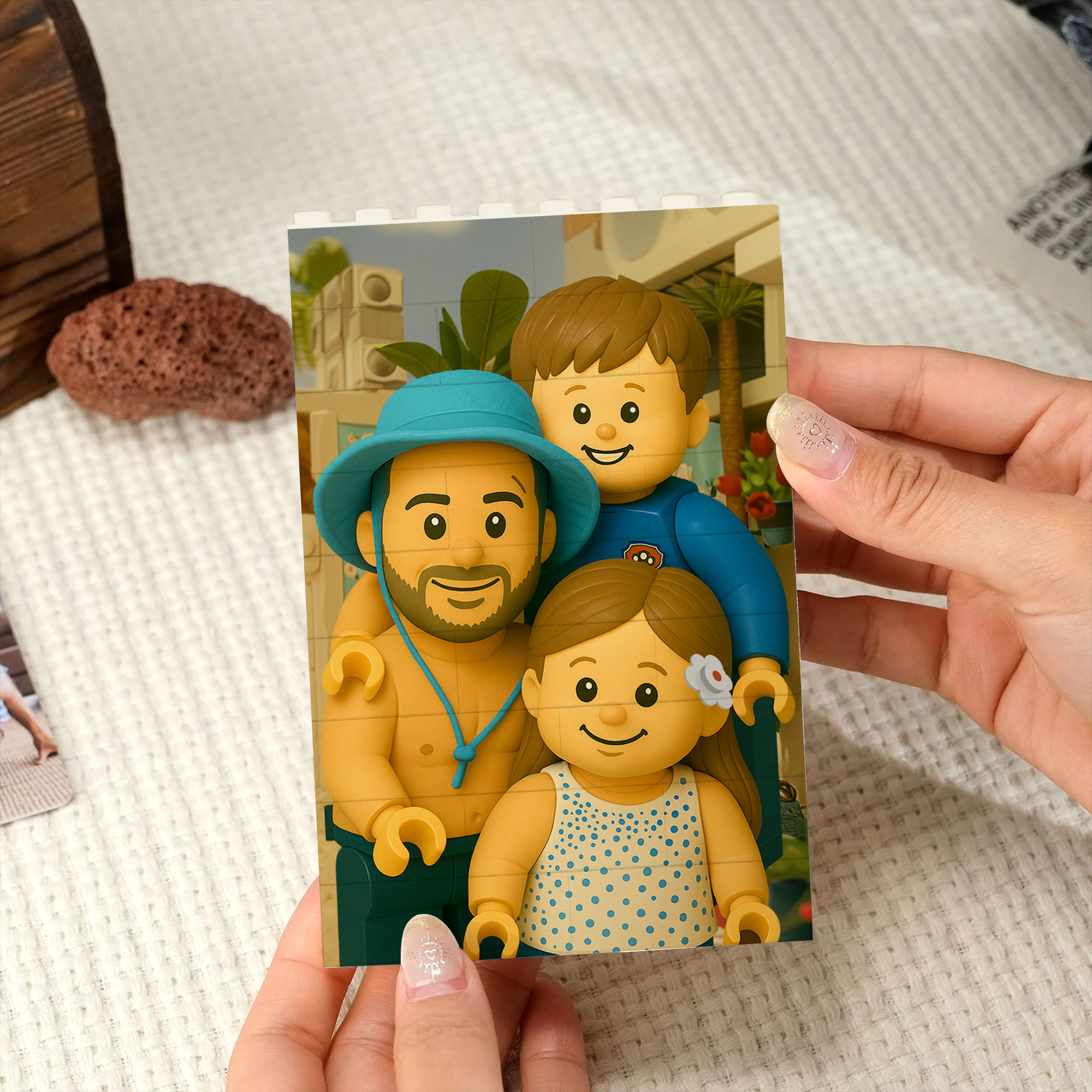 Personalised Brick Photo block - Figure Style Keepsake - Funny photo ...