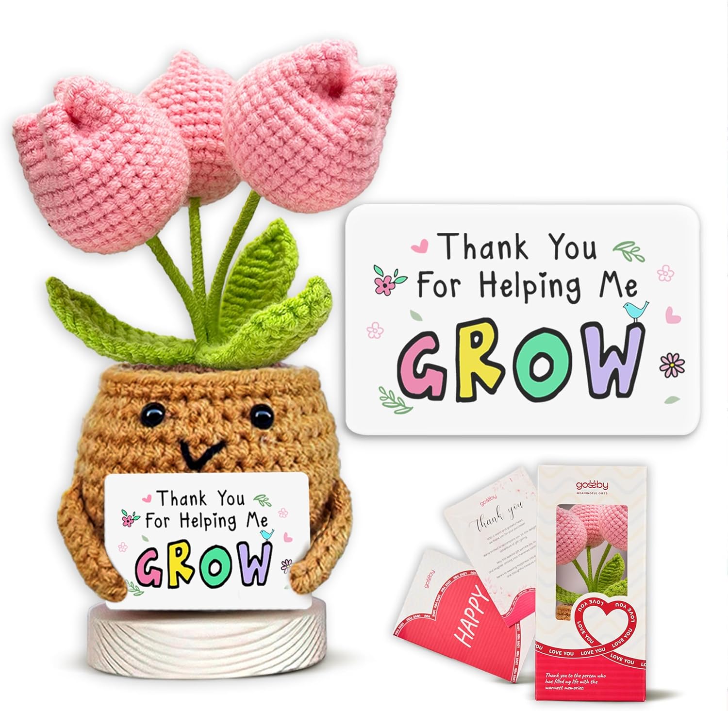 Gossby Handmade Crochet - Thank You for Helping Me Grow - Teacher ...