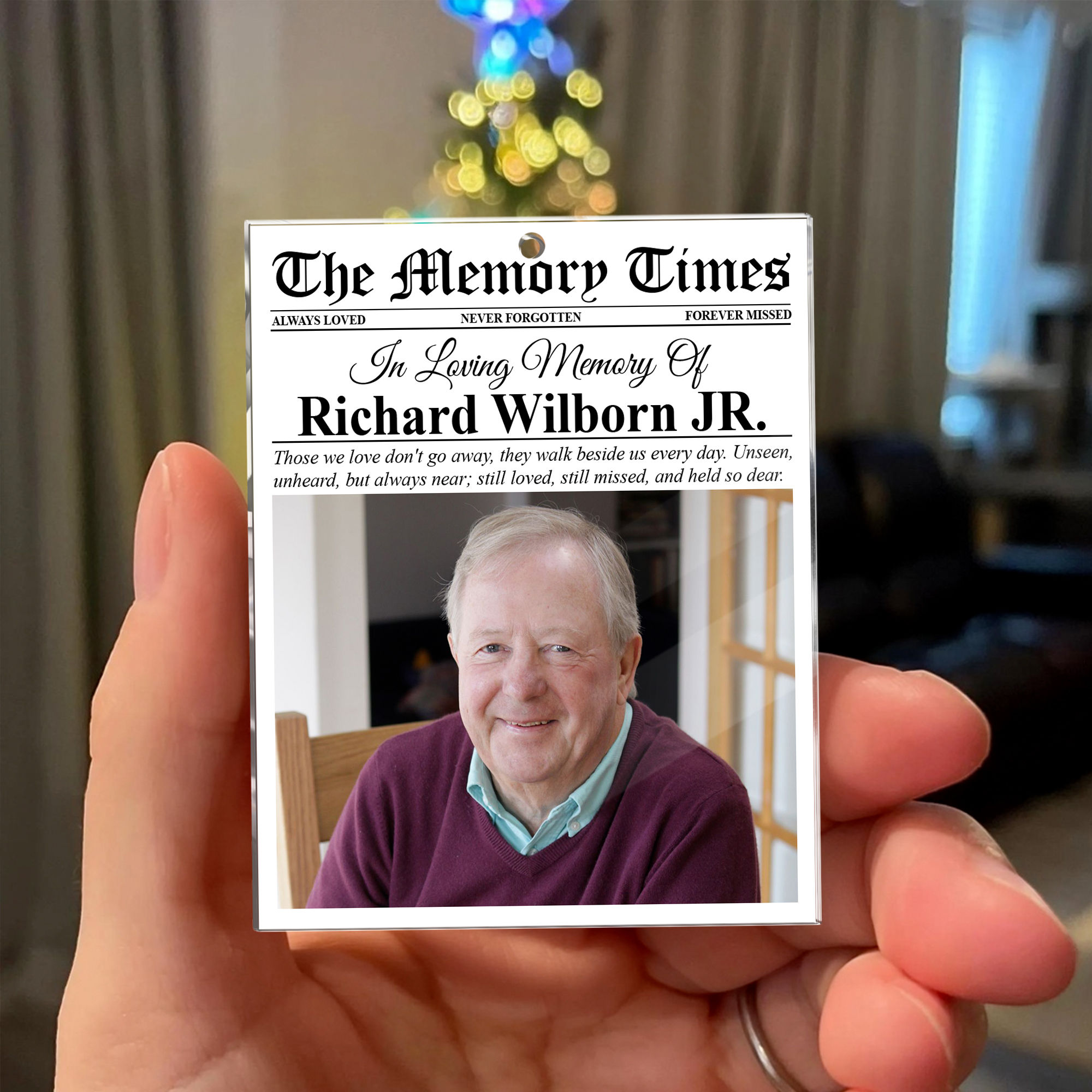 Acrylic Ornament Photo - The Memory Times - In Loving Memory Of Mom ...