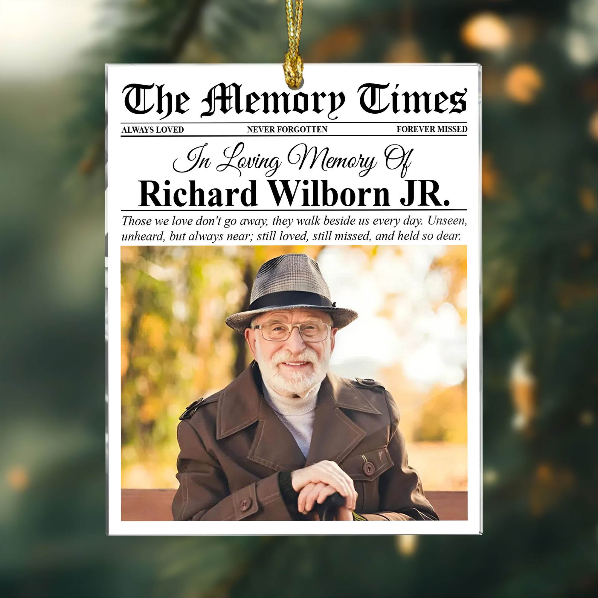 Acrylic Ornament Photo - The Memory Times - In Loving Memory Of Mom ...