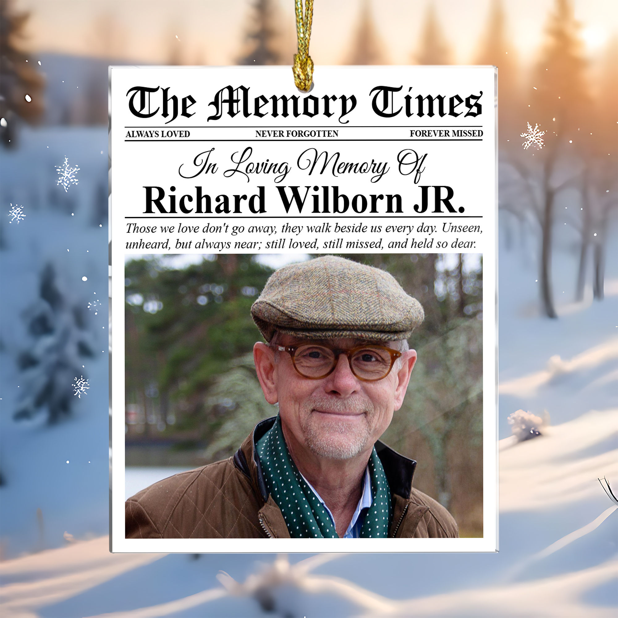 Acrylic Ornament Photo - The Memory Times - In Loving Memory Of Mom ...