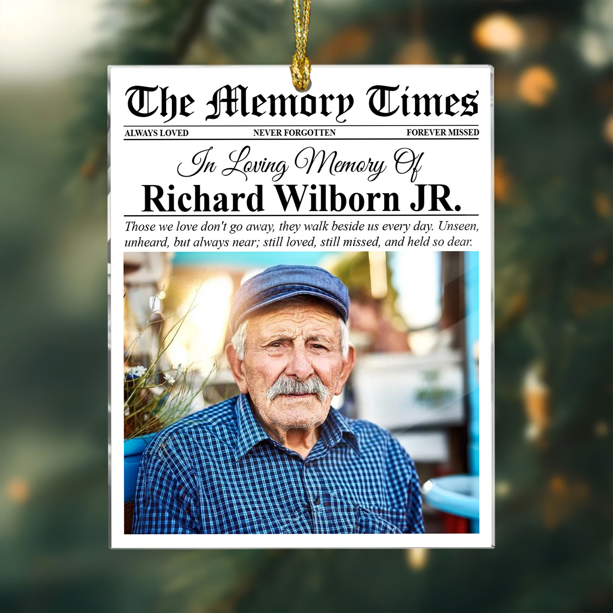 Acrylic Ornament Photo - The Memory Times - In Loving Memory Of Mom ...