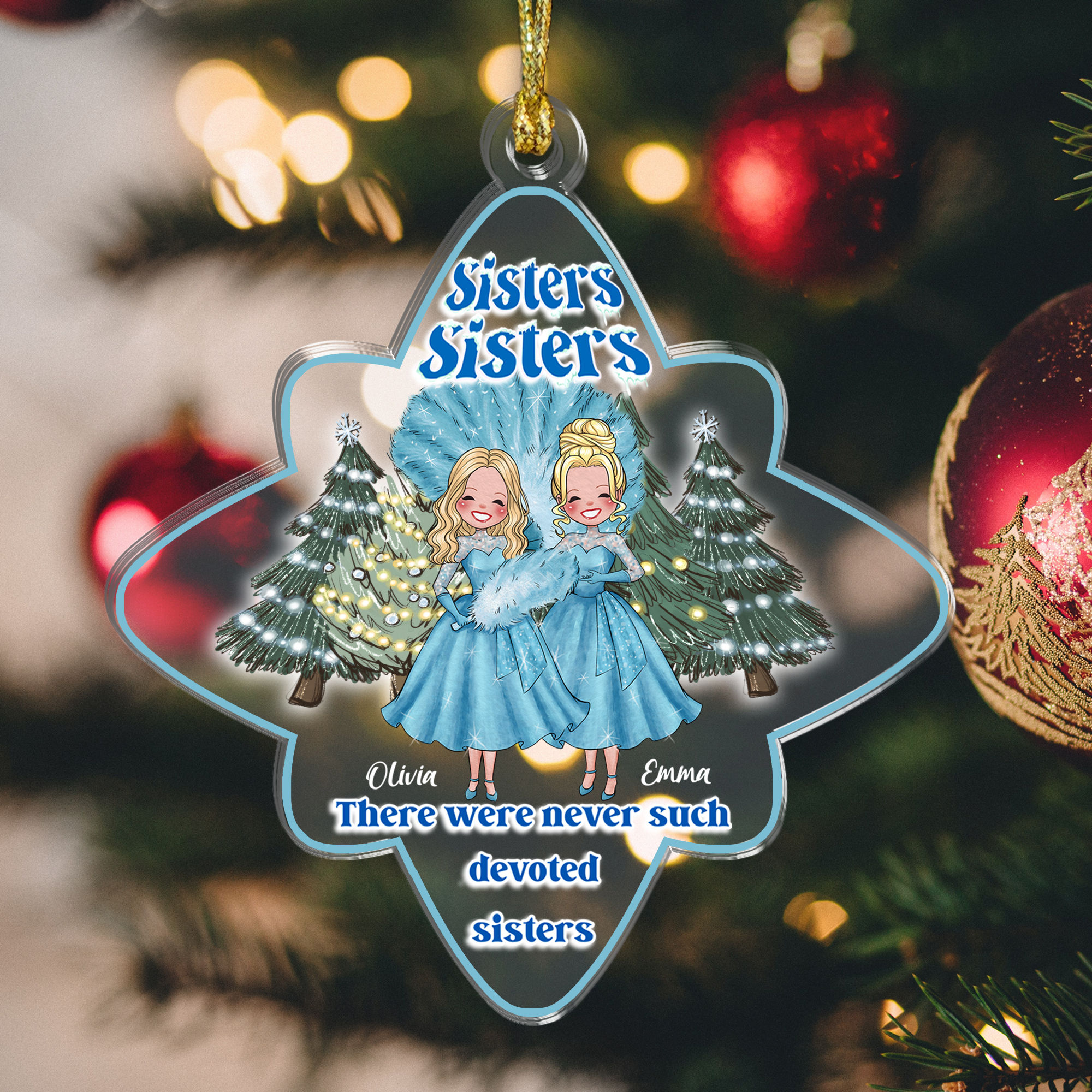 Sisters Ornament - Sisters Forever - Sisters Sisters - There were never ...
