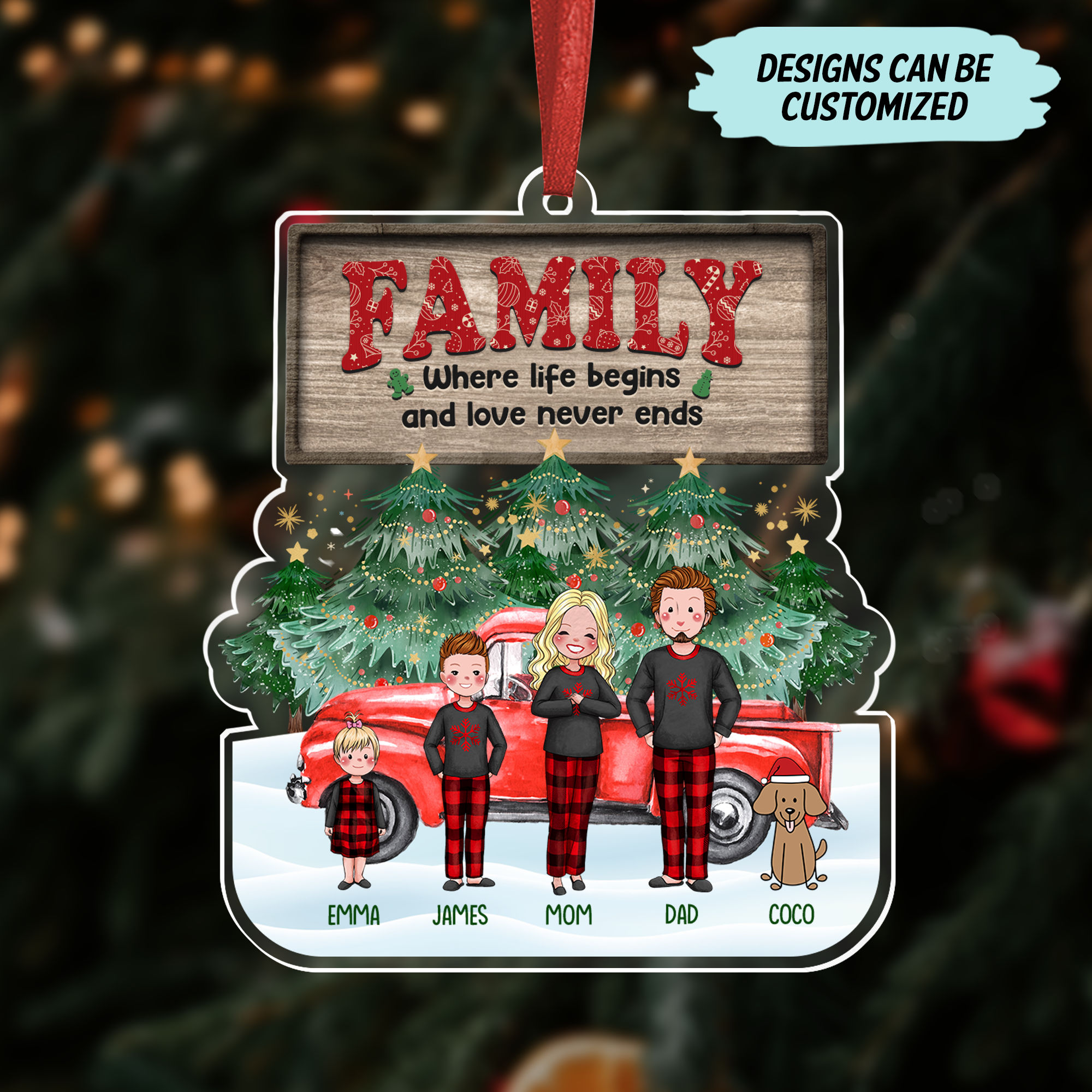 Christmas Gift - Family Where life begins and love never ends V2 - Gift ...