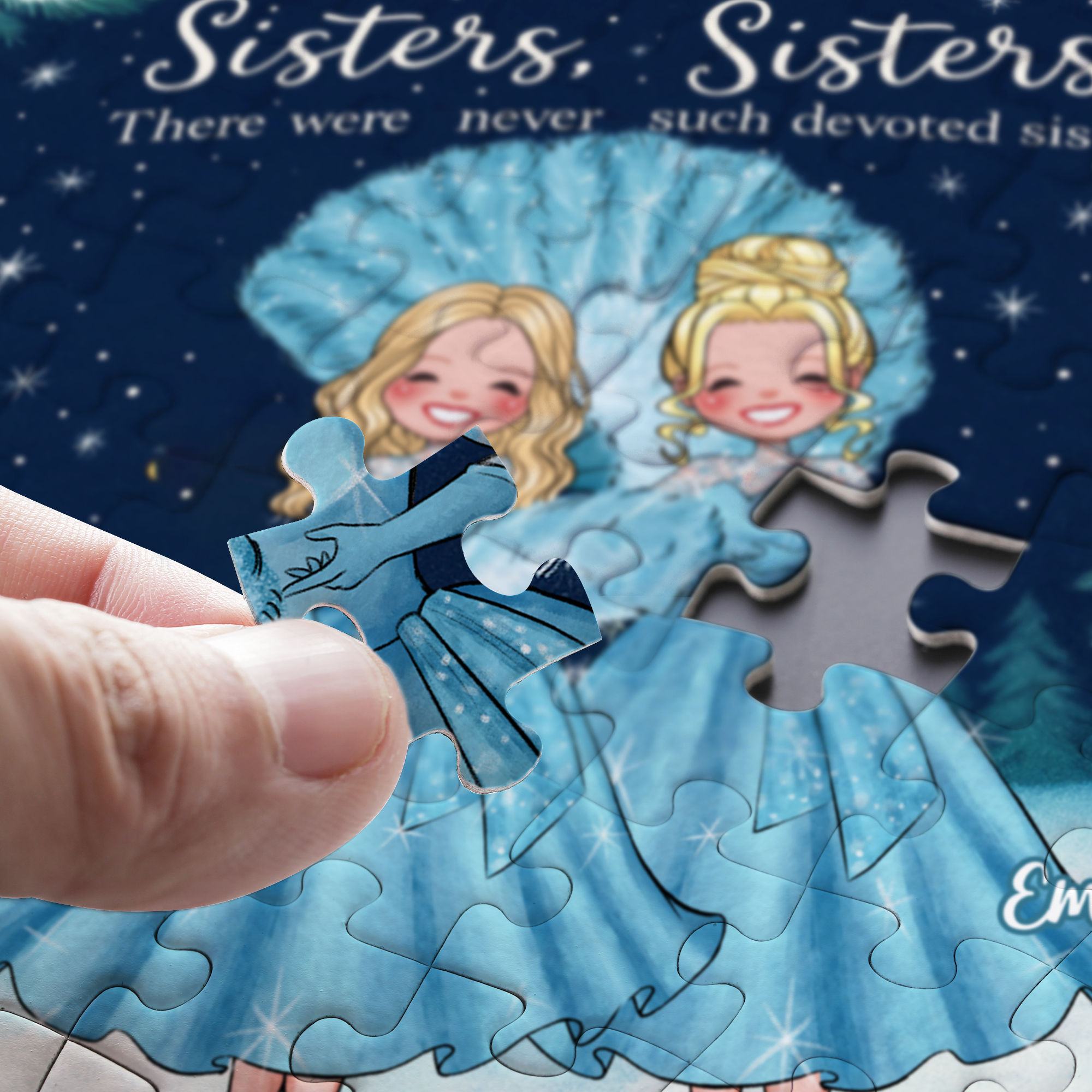 Jigsaw Puzzle Personalized - White Christmas - Sisters Sisters There ...