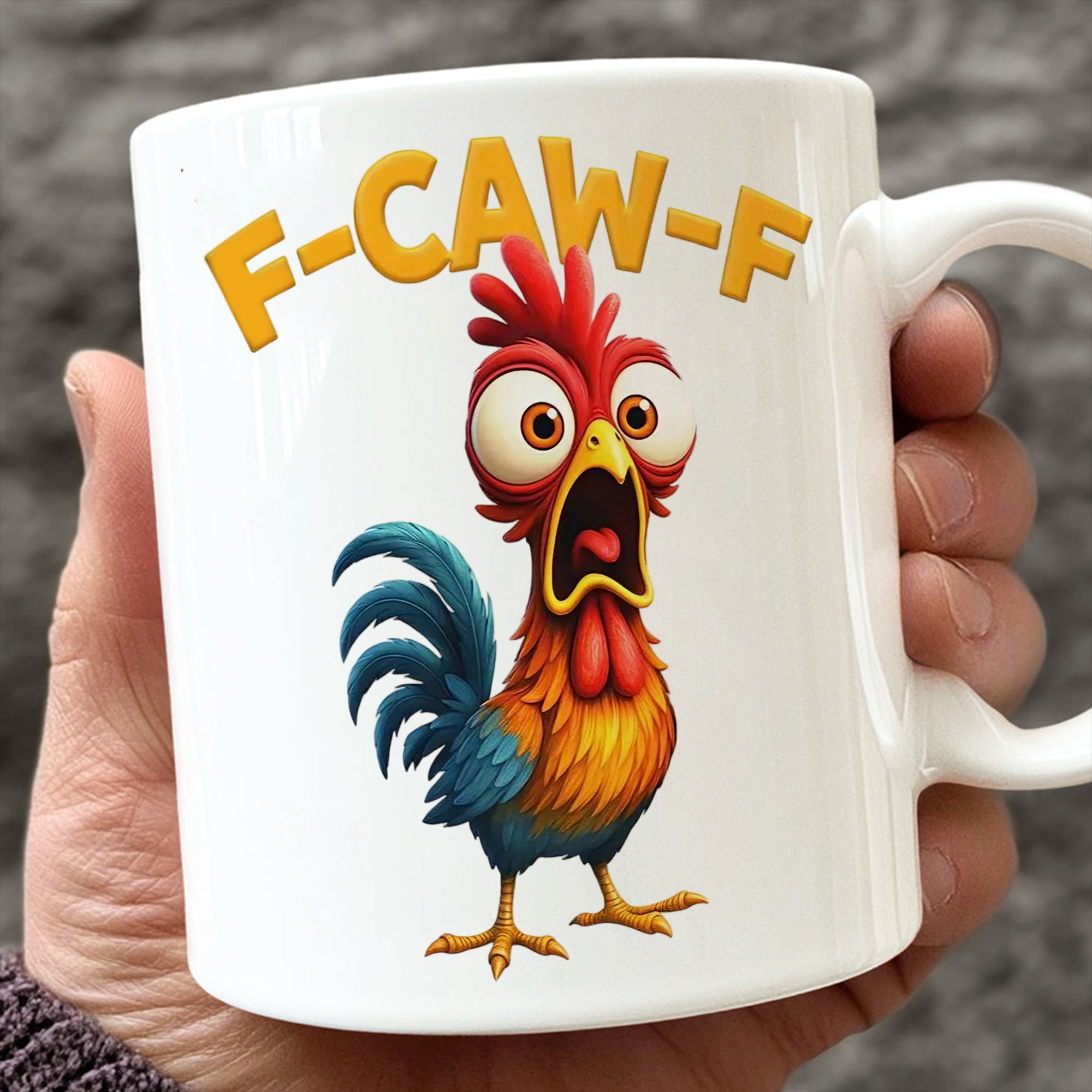Personalized Set - Personalized Mug - Funny Mug - Humorous Crow F-Caw-F ...