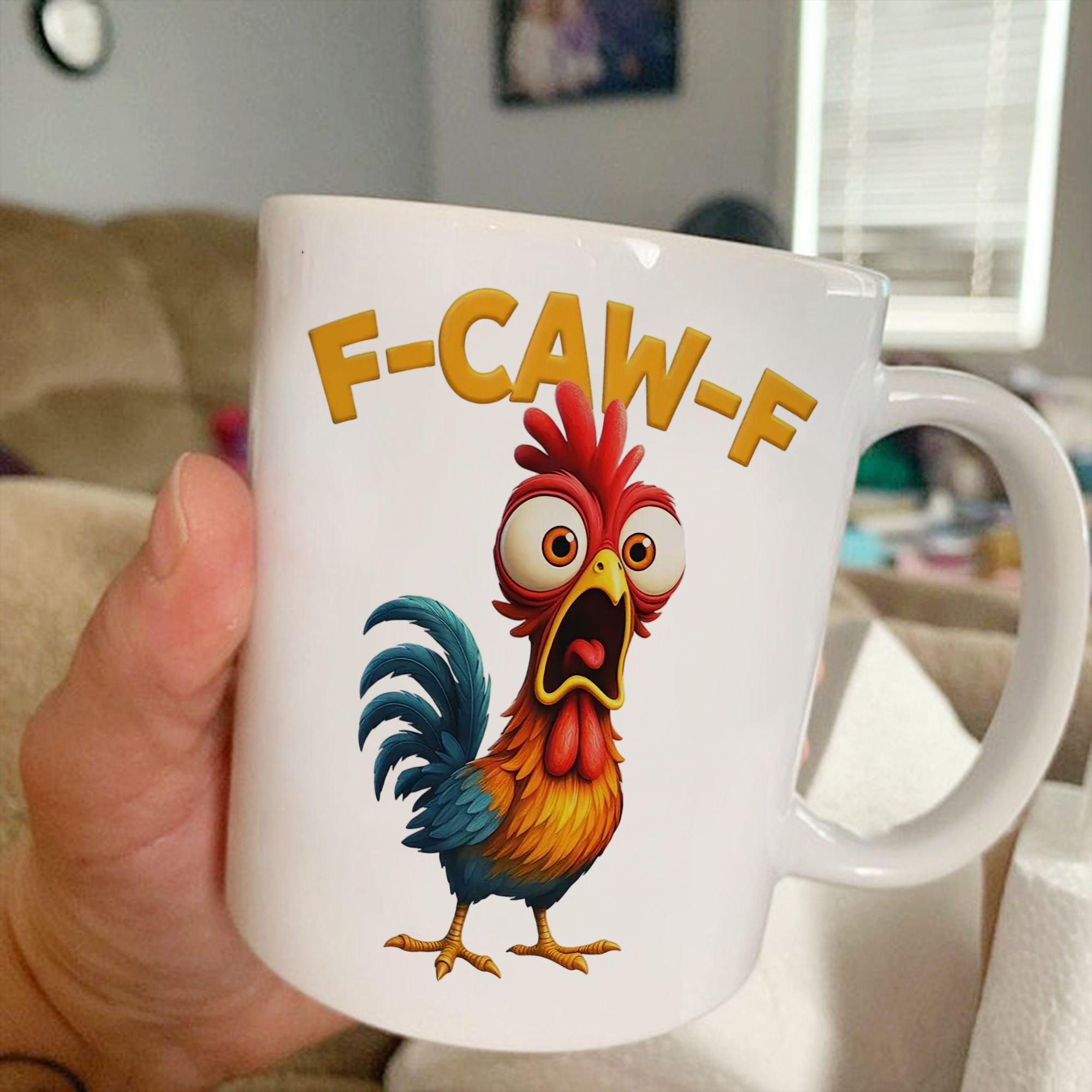 Personalized Set - Personalized Mug - Funny Mug - Humorous Crow F-Caw-F ...