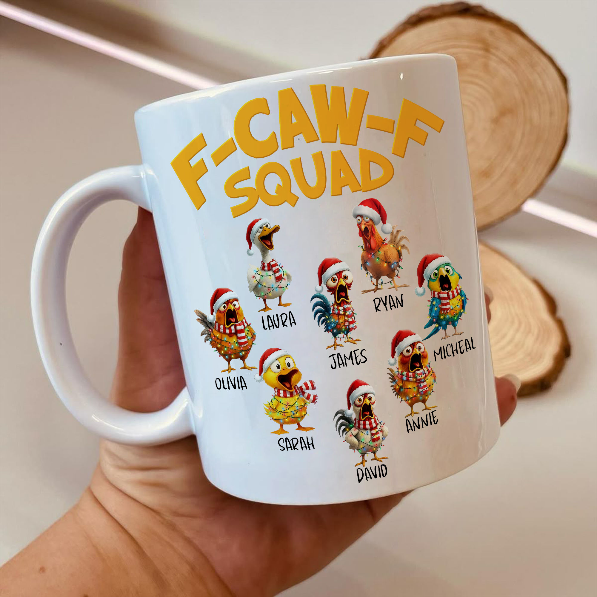 Personalized Mug - FCAWF SQUAD - Funny Mug - Humorous Crow F-Caw-F ...