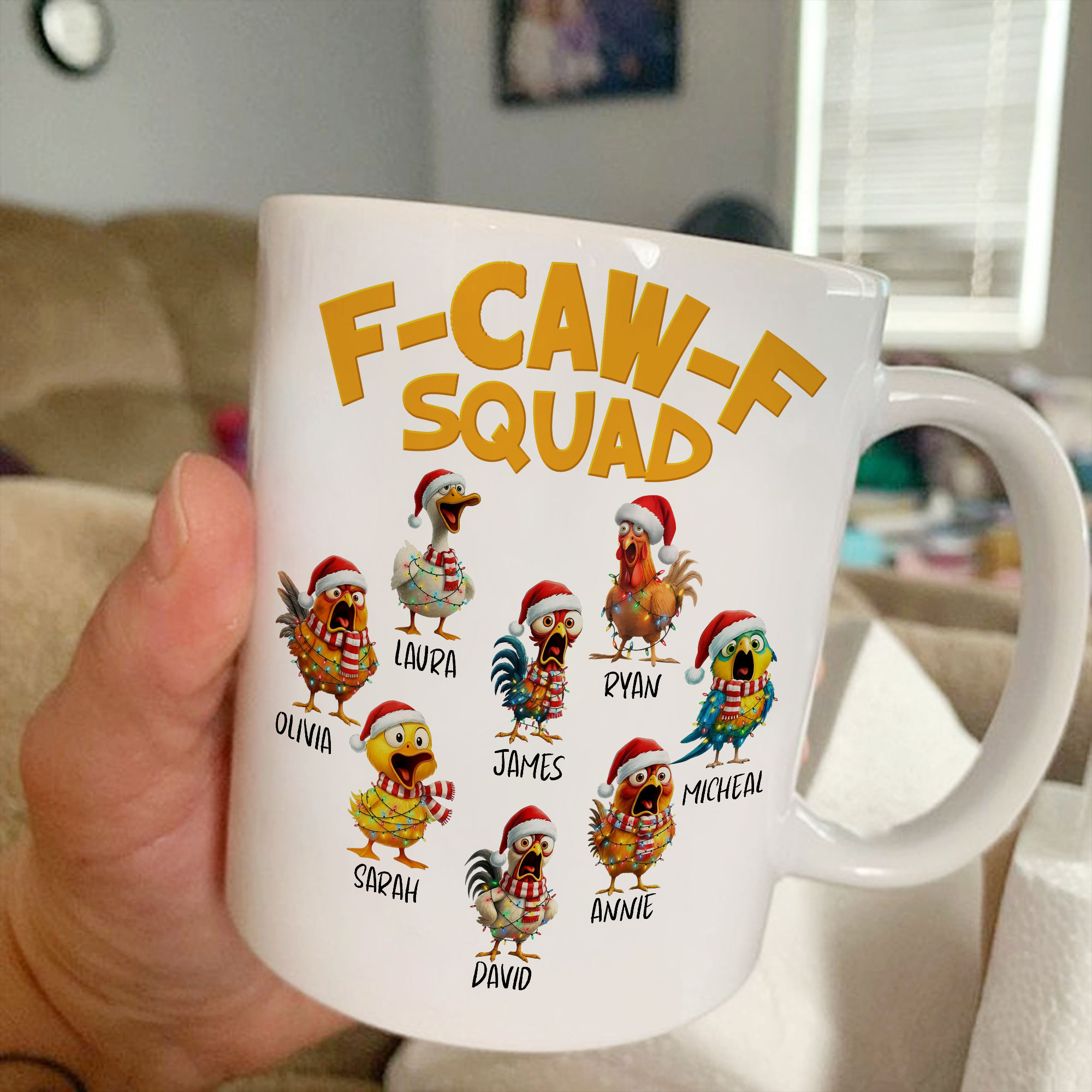 Personalized Mug - FCAWF SQUAD - Funny Mug - Humorous Crow F-Caw-F ...