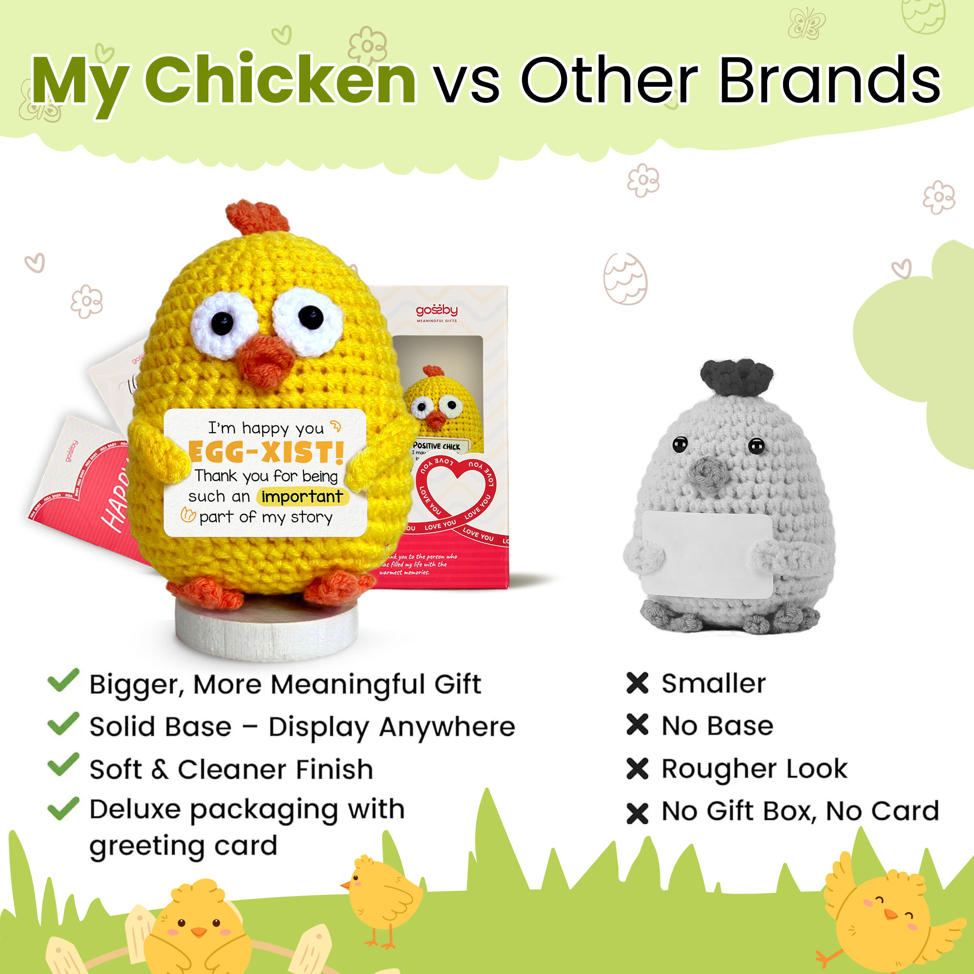 Crochet - Positive Chick Crochet, Inspirational Message Crochet, Funny ...