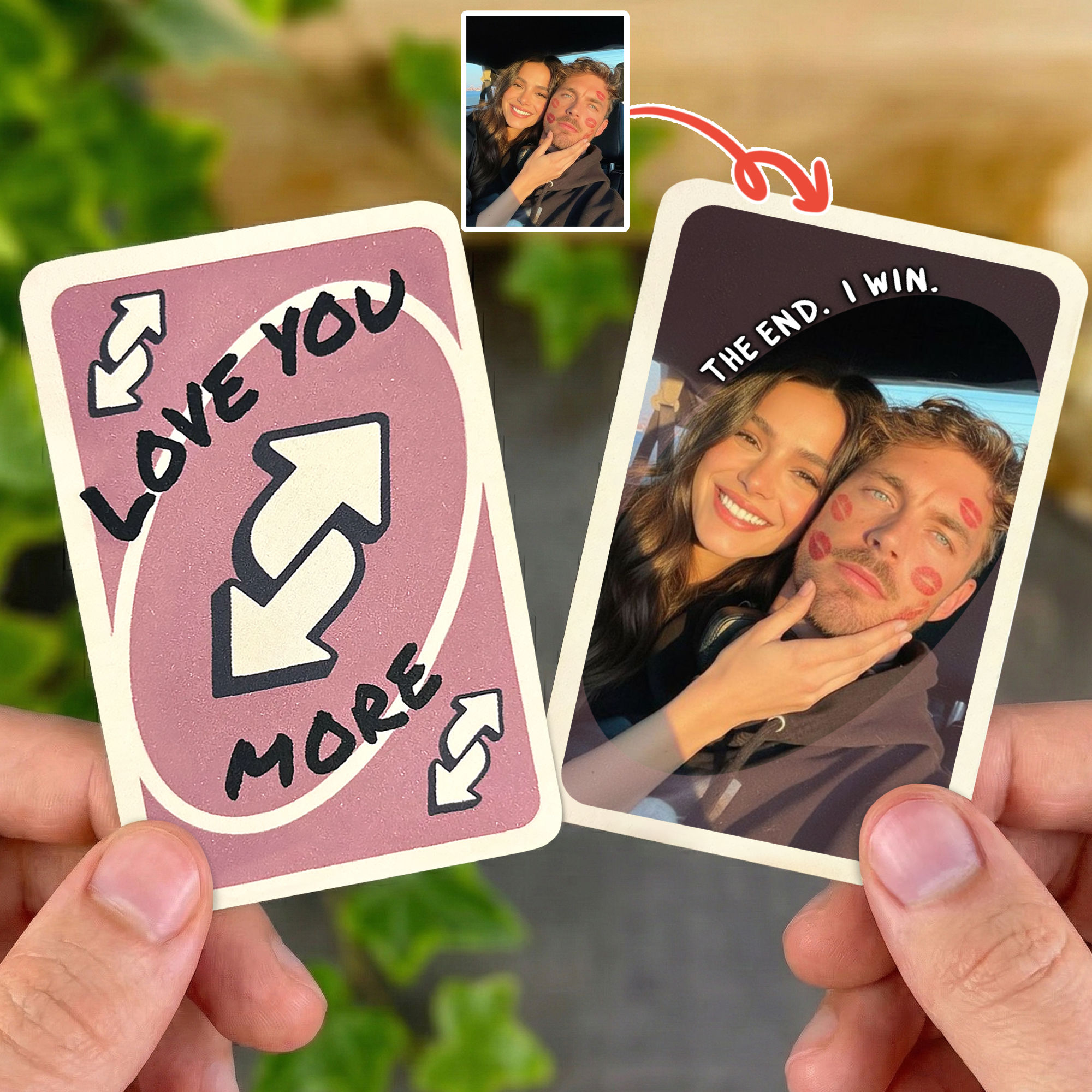 Valentine's Day Gift Trendy - Love You More. The end, I win - UNO ...