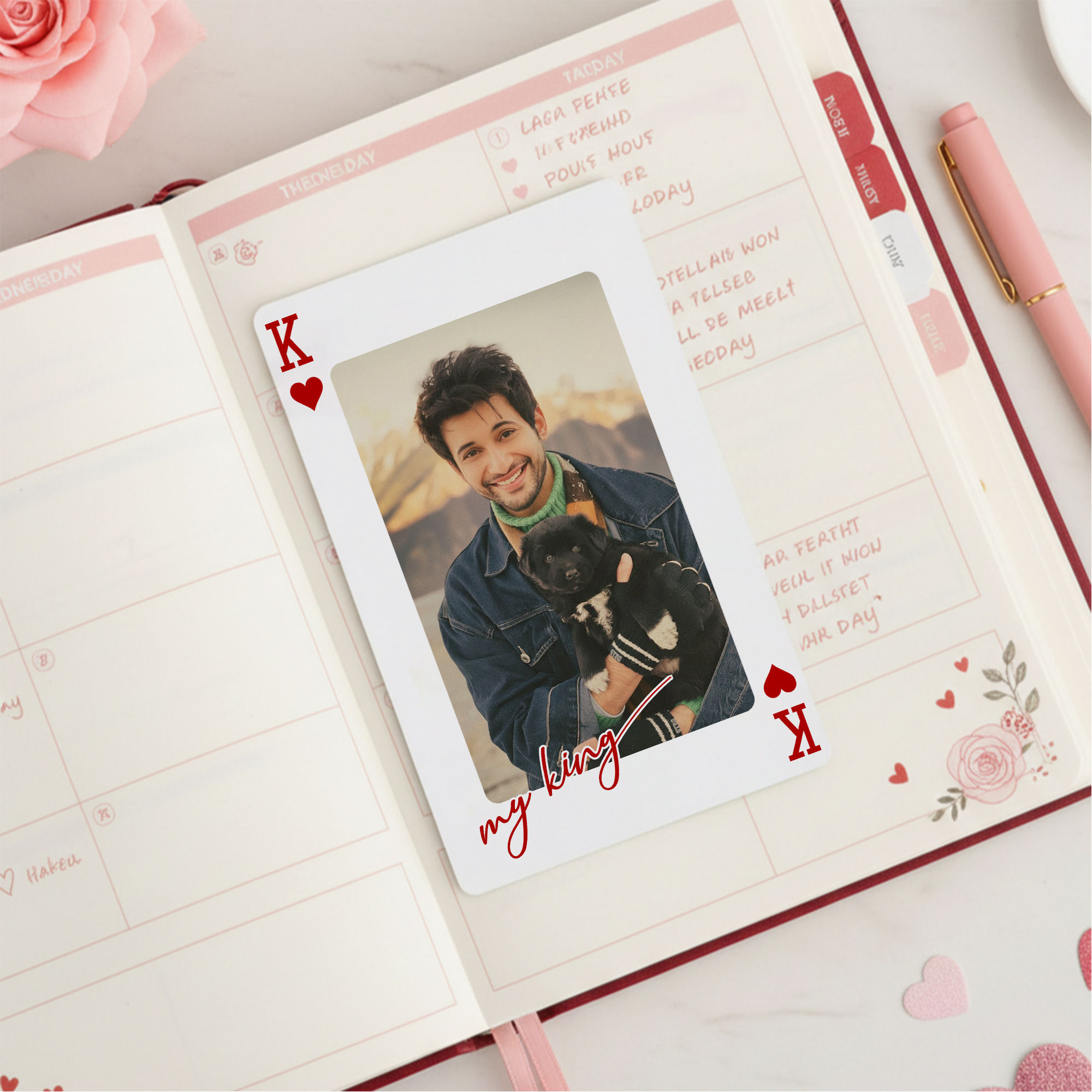 Personalized Set - Custom Metal Photo Wallet Card - Personalized Photo ...