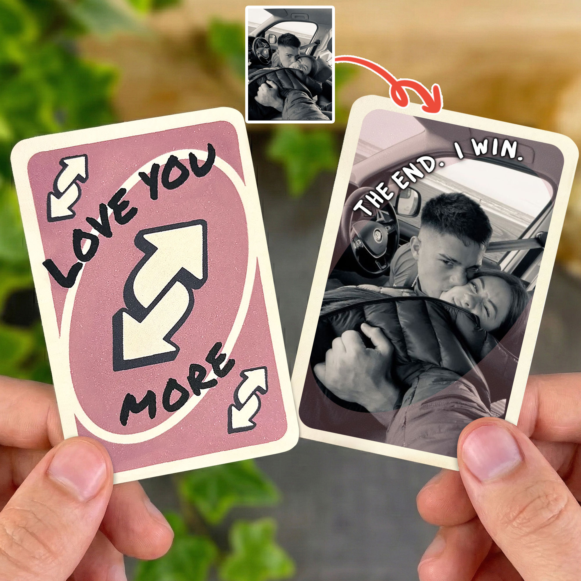 Valentine's Day Gift Trendy - Love You More UNO Reverse Card - Photo ...