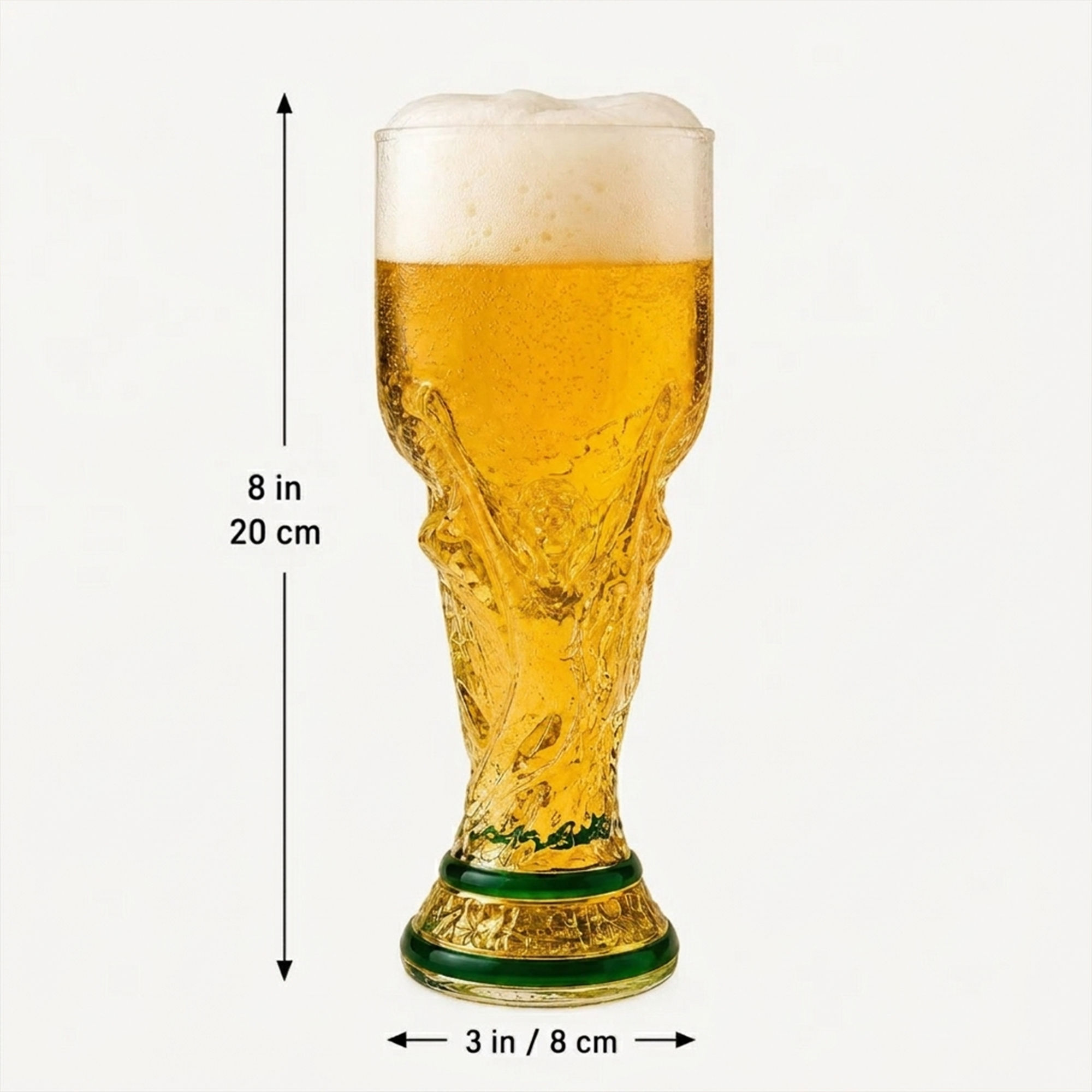Personalized Soccer Beer Glass - Daddy’s Dream Team - Football Trophy ...