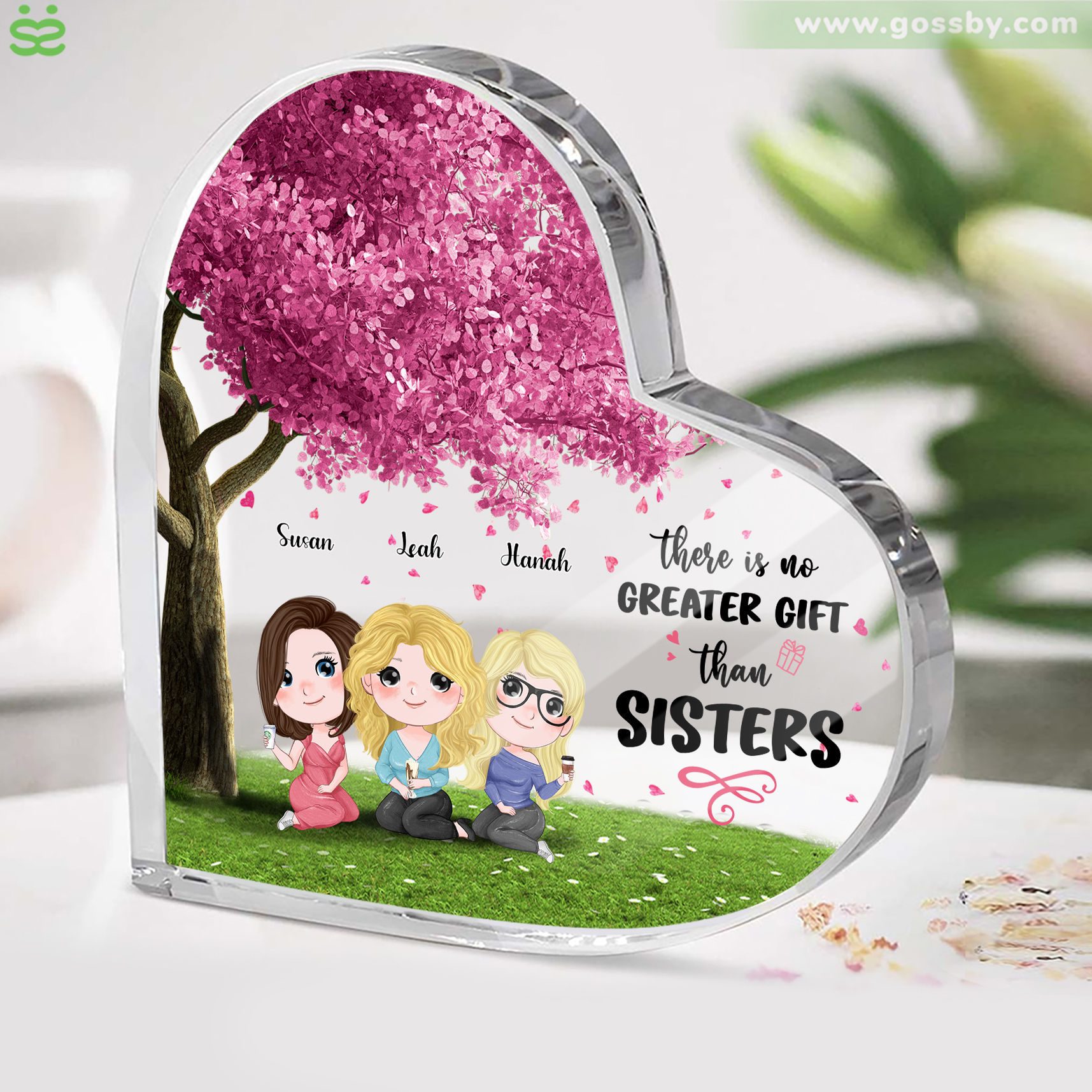 Transparent Plaque - Sibling Chibi - There Is No Greater Gift Than ...