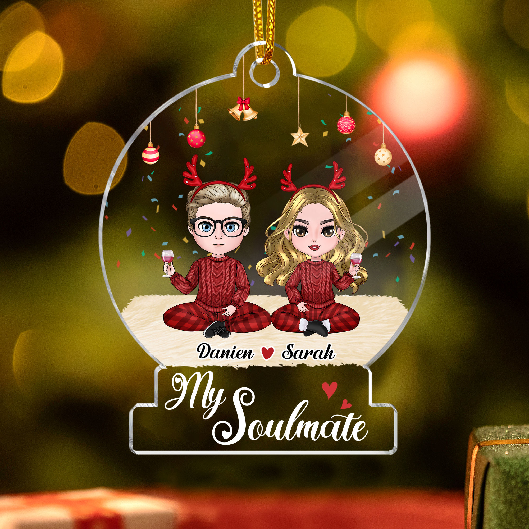 Xmas Ornament - Couple - My soulmate - Christmas Gifts