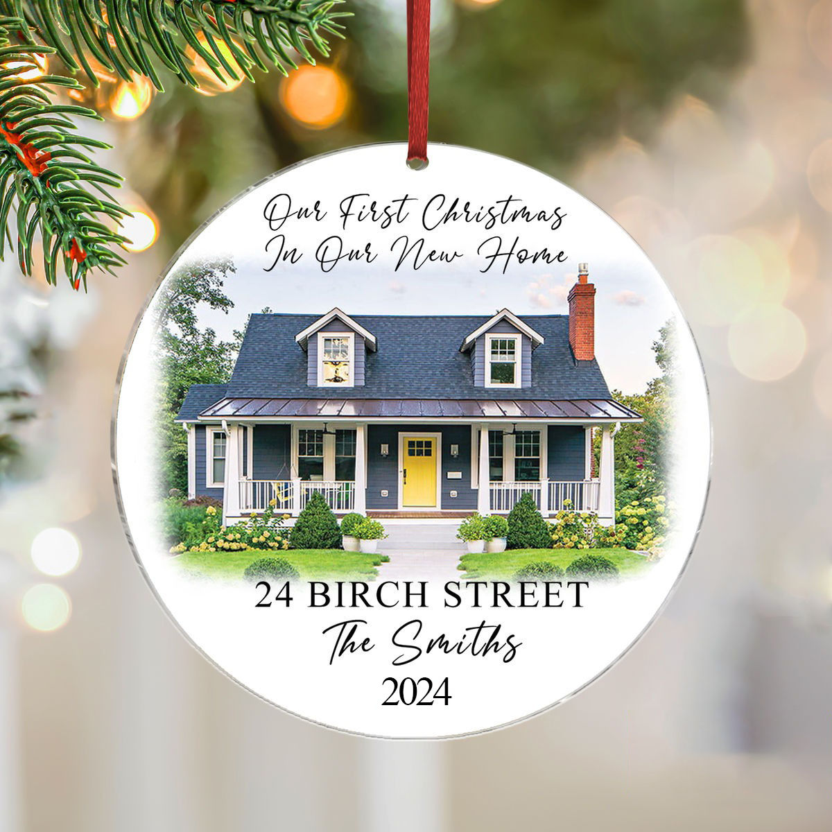 Photo Ornament - Christmas 2024 - Our first christmas in our new home ...