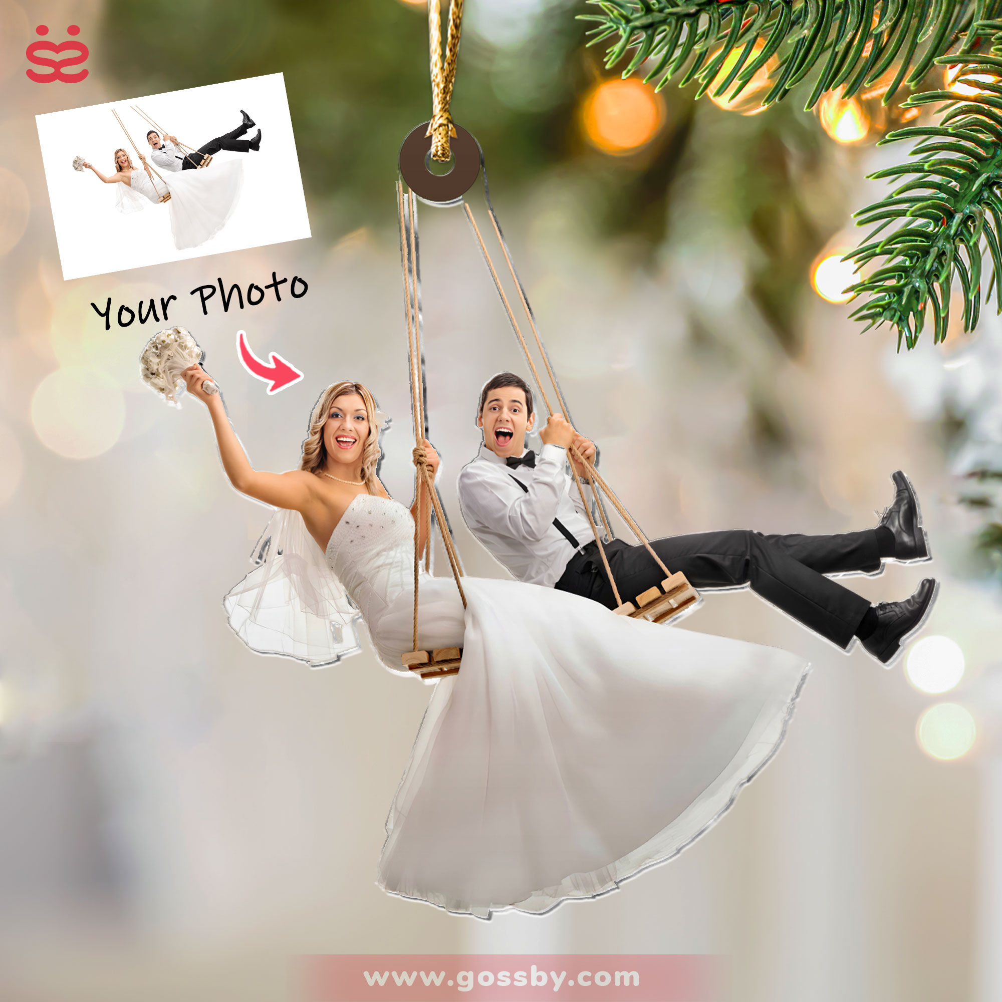 Photo Background Removal - Custom Ornament from Photo - Wedding Gift ...