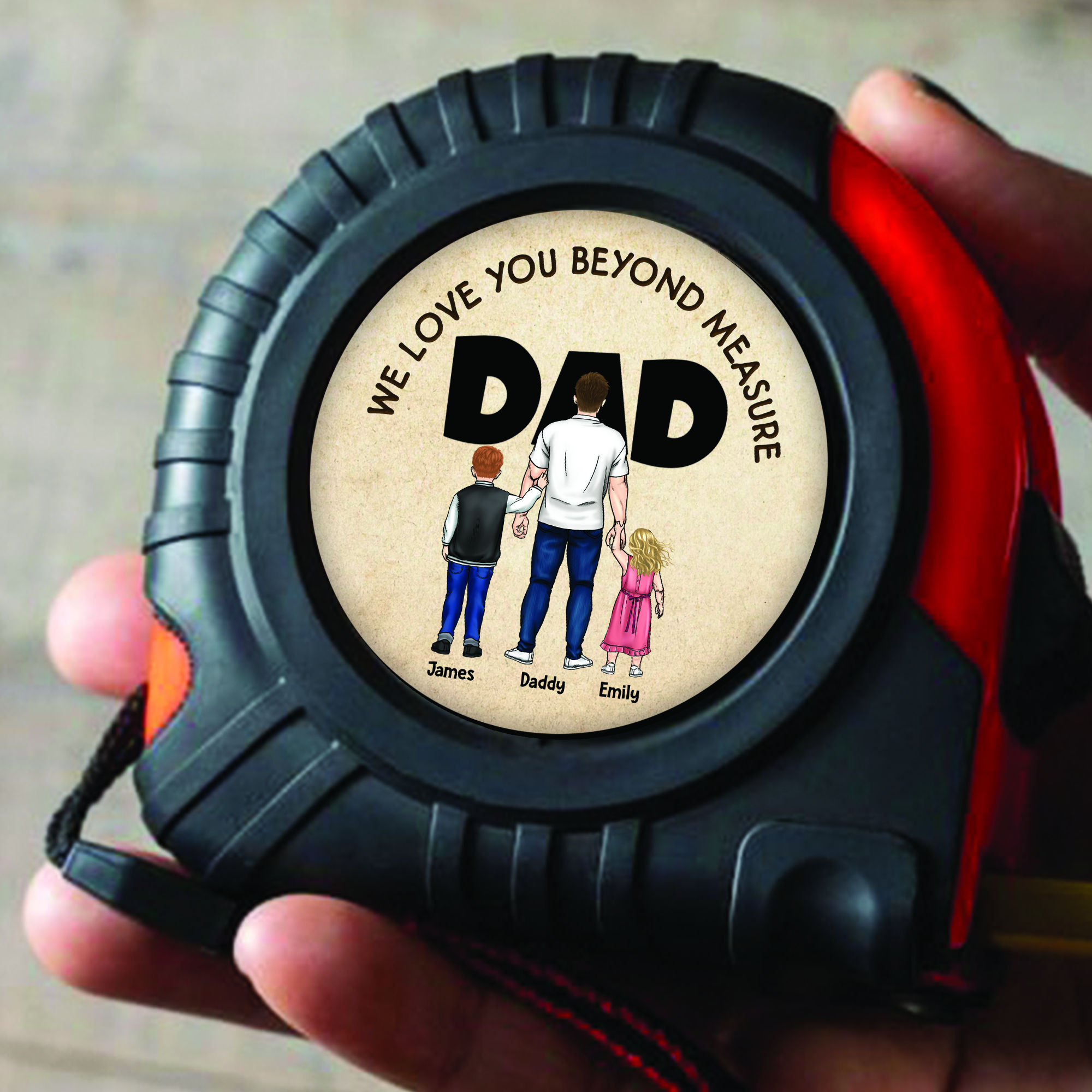 Personalized Tape Measure - This Dad is Loved Beyond Measure (29248 ...
