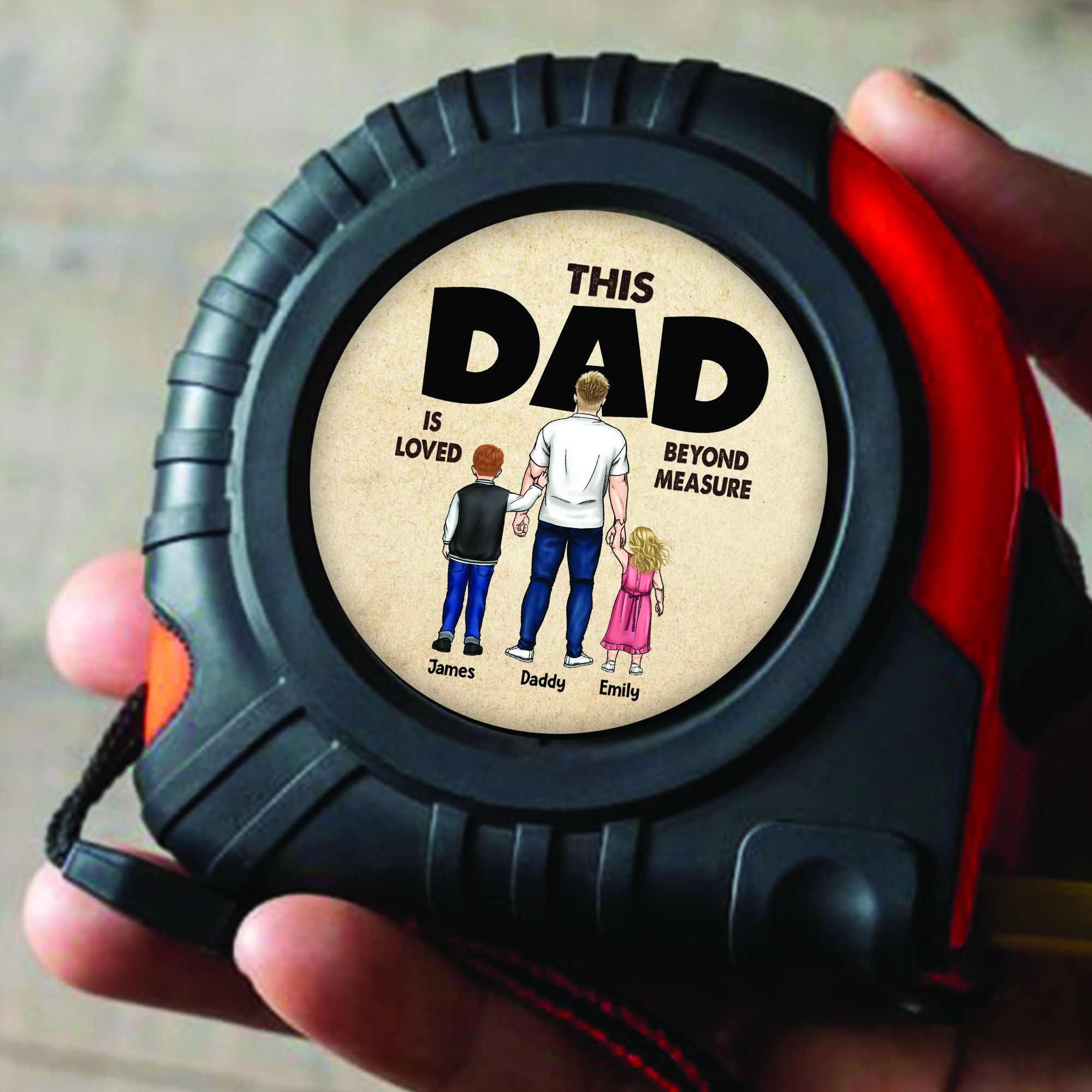 Personalized Tape Measure - This Dad is Loved Beyond Measure (29248 ...