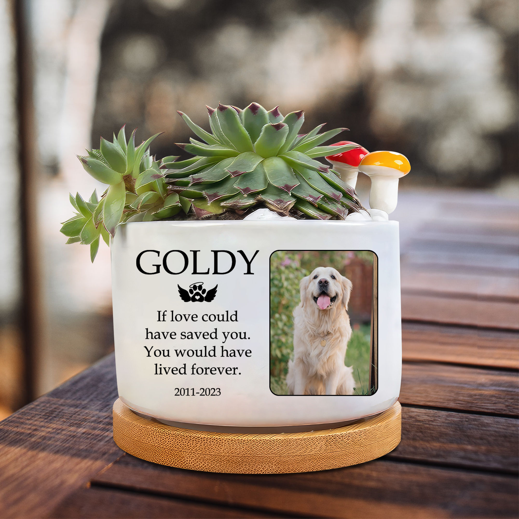 Pet Memorial Gift - Personalized Dog Memorial Gift Planter, Dog ...