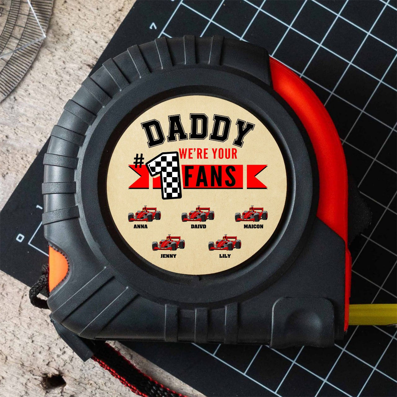 Personalized Tape Measure - Personalized Racing Fan Tape Measure ...
