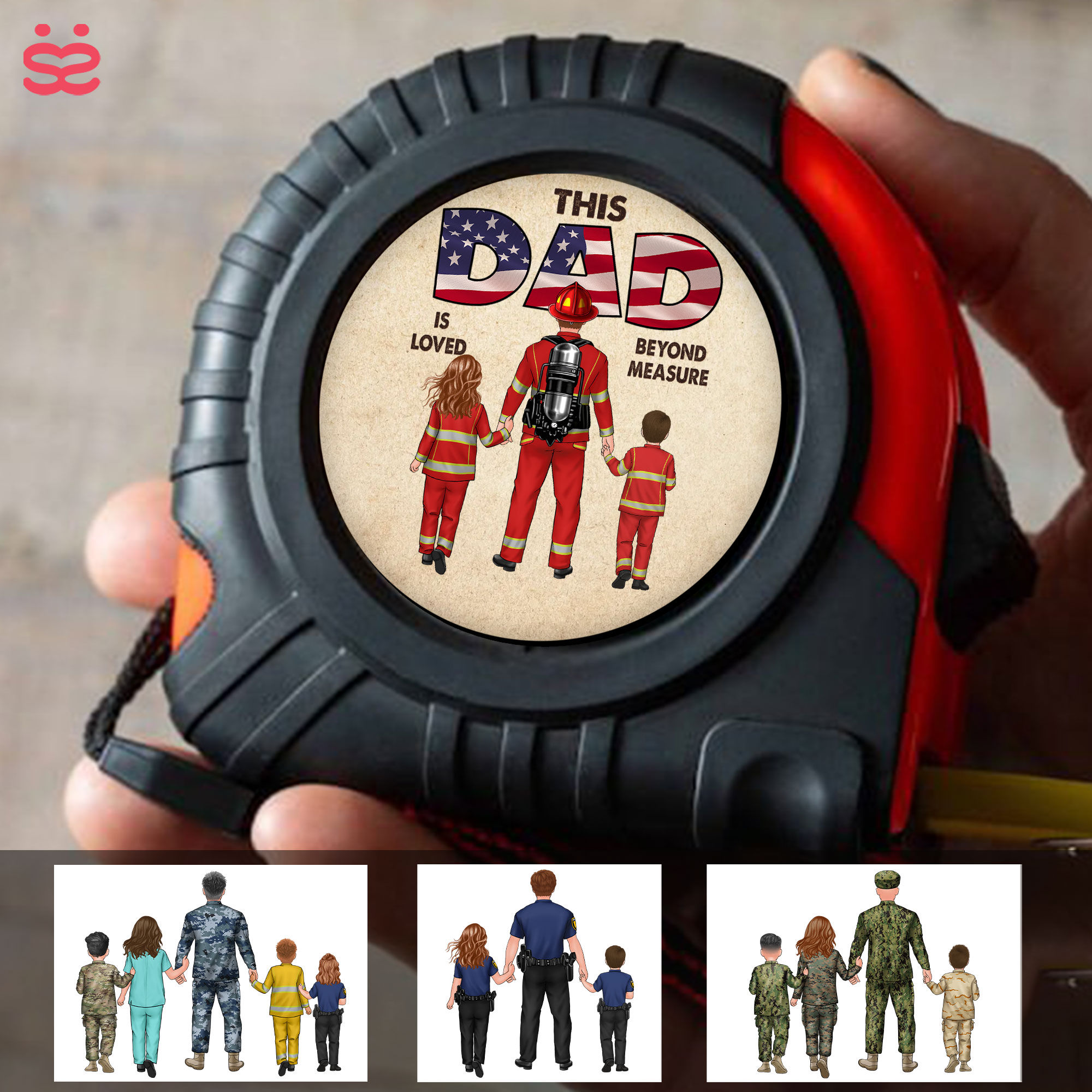 Personalized Tape Measure - This Dad Is Loved Beyond Measure (0106 ...