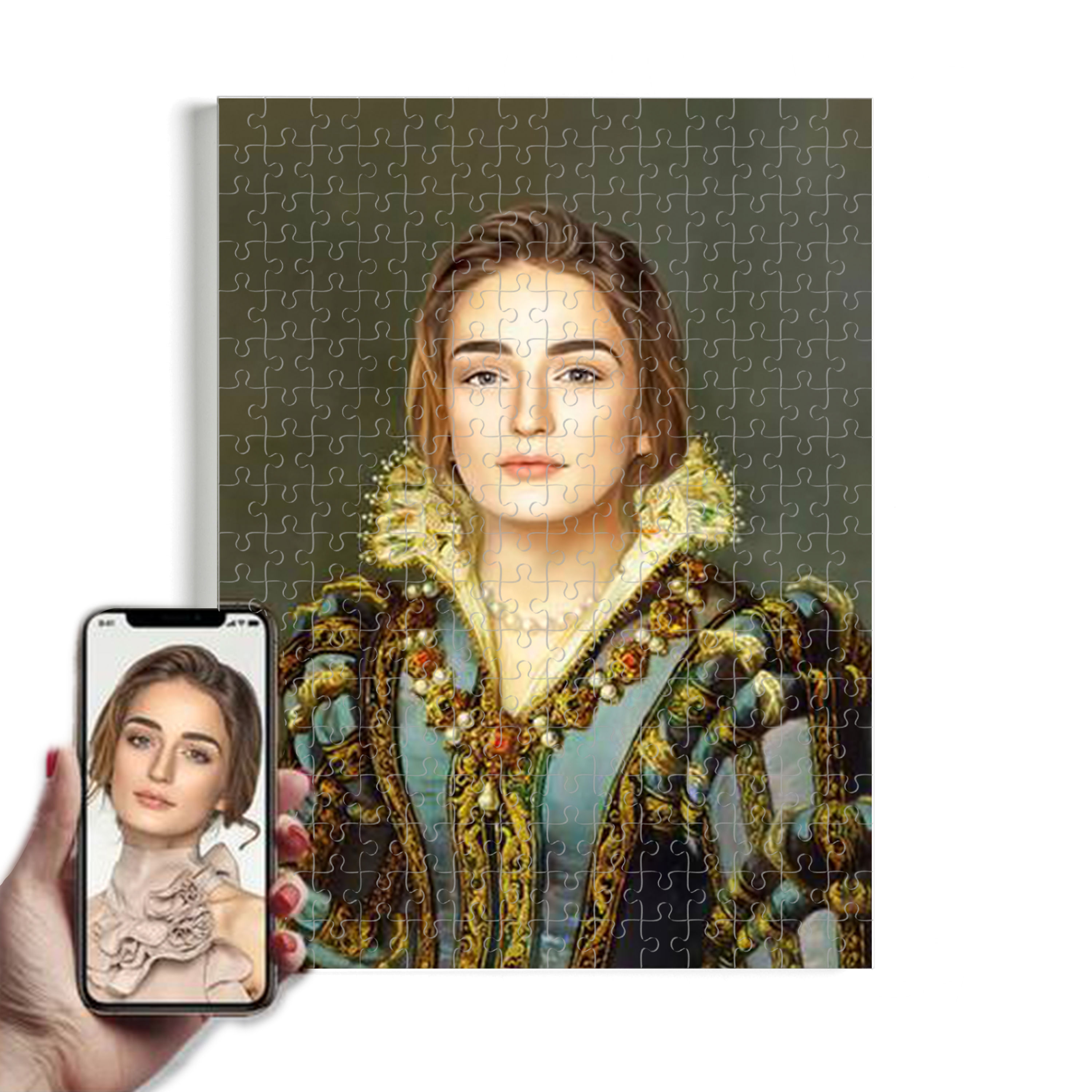 Personalized Photo Puzzle - Custom Men or Women Portrait | Couple ...