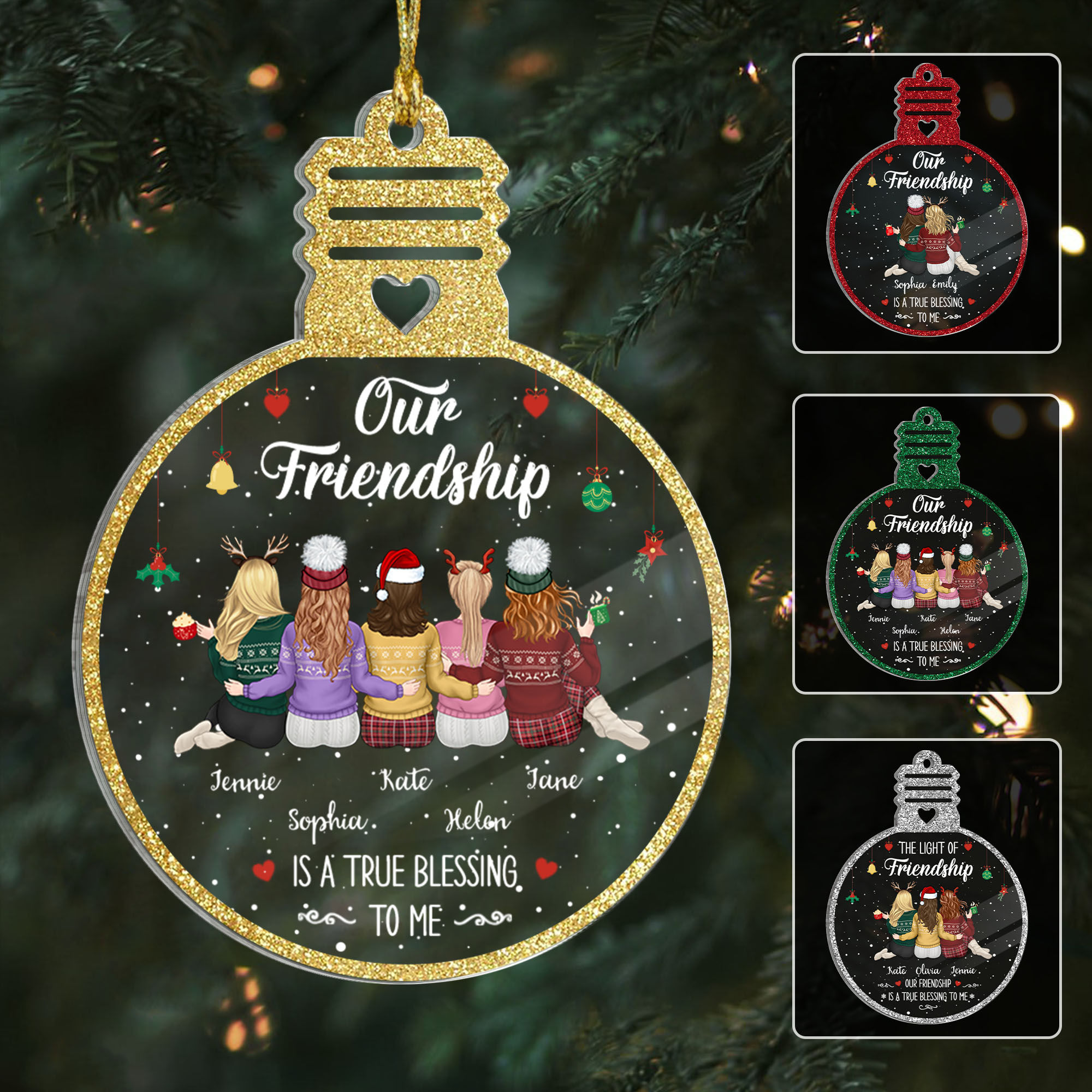 Transparent Christmas Ornament - The Light of Friendship - Our ...