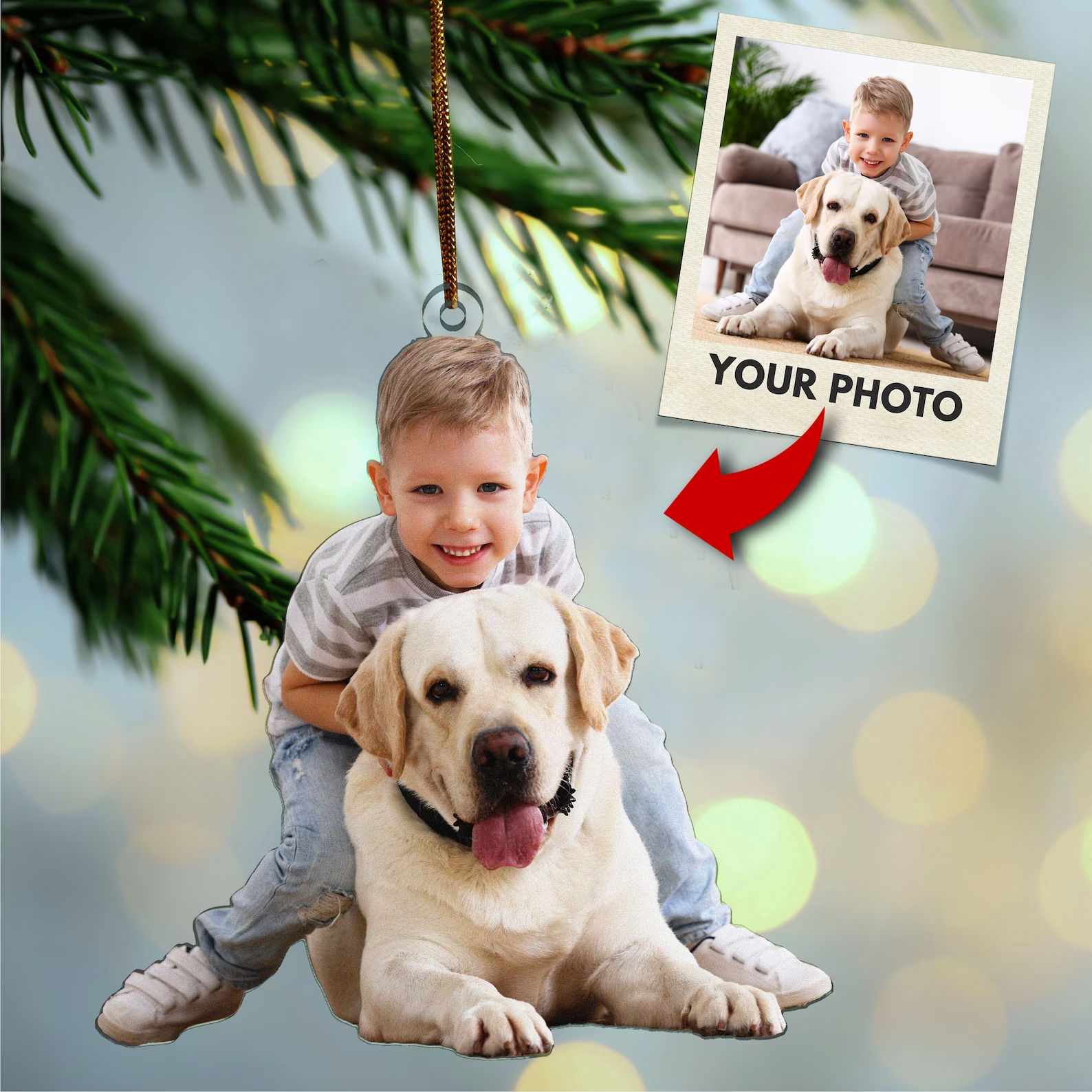 Photo Ornament - Christmas Ornament Photo Ornament, Personalized ...