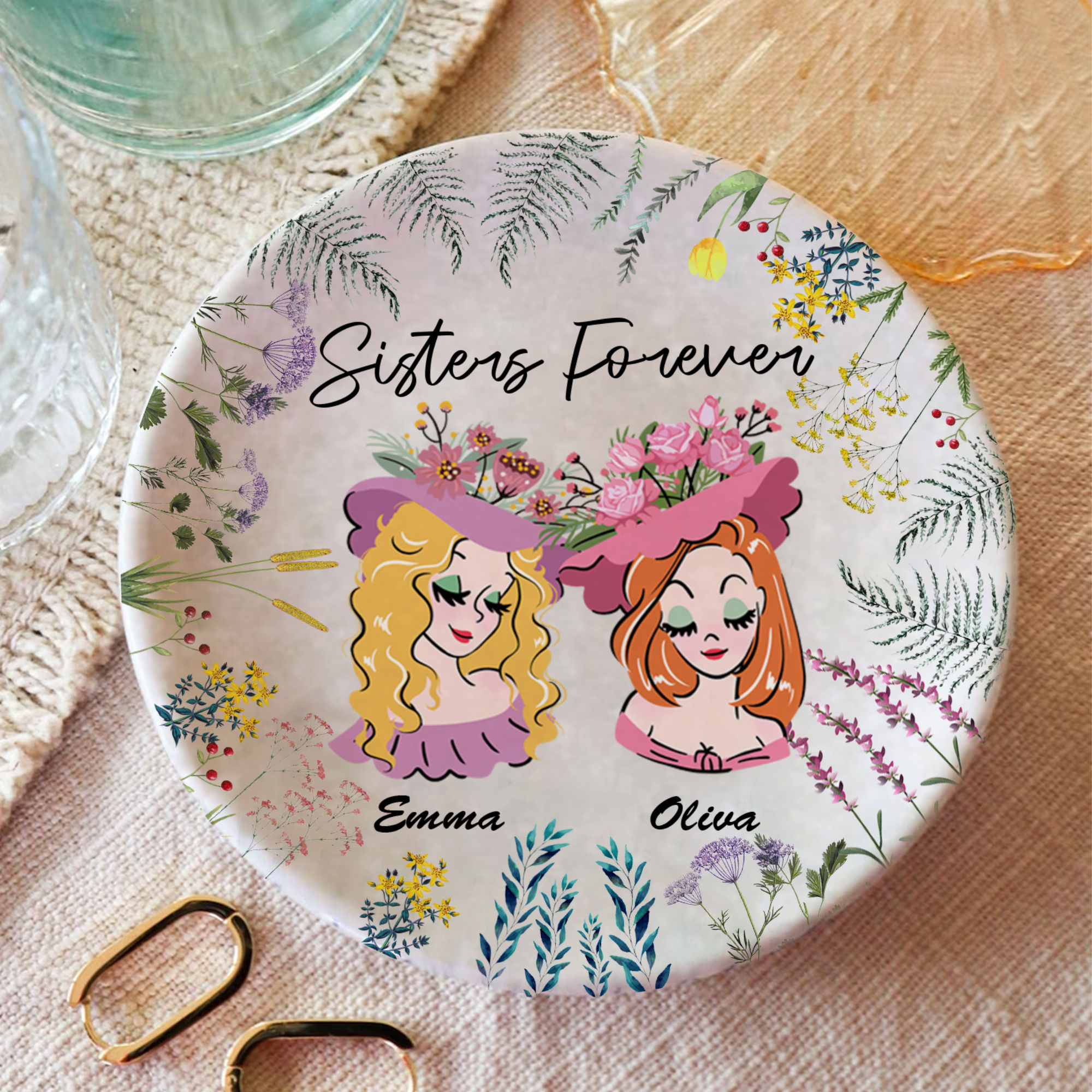 Ring Dish - Spring - Sisters Forever - Gift for Sisters - Personalized ...