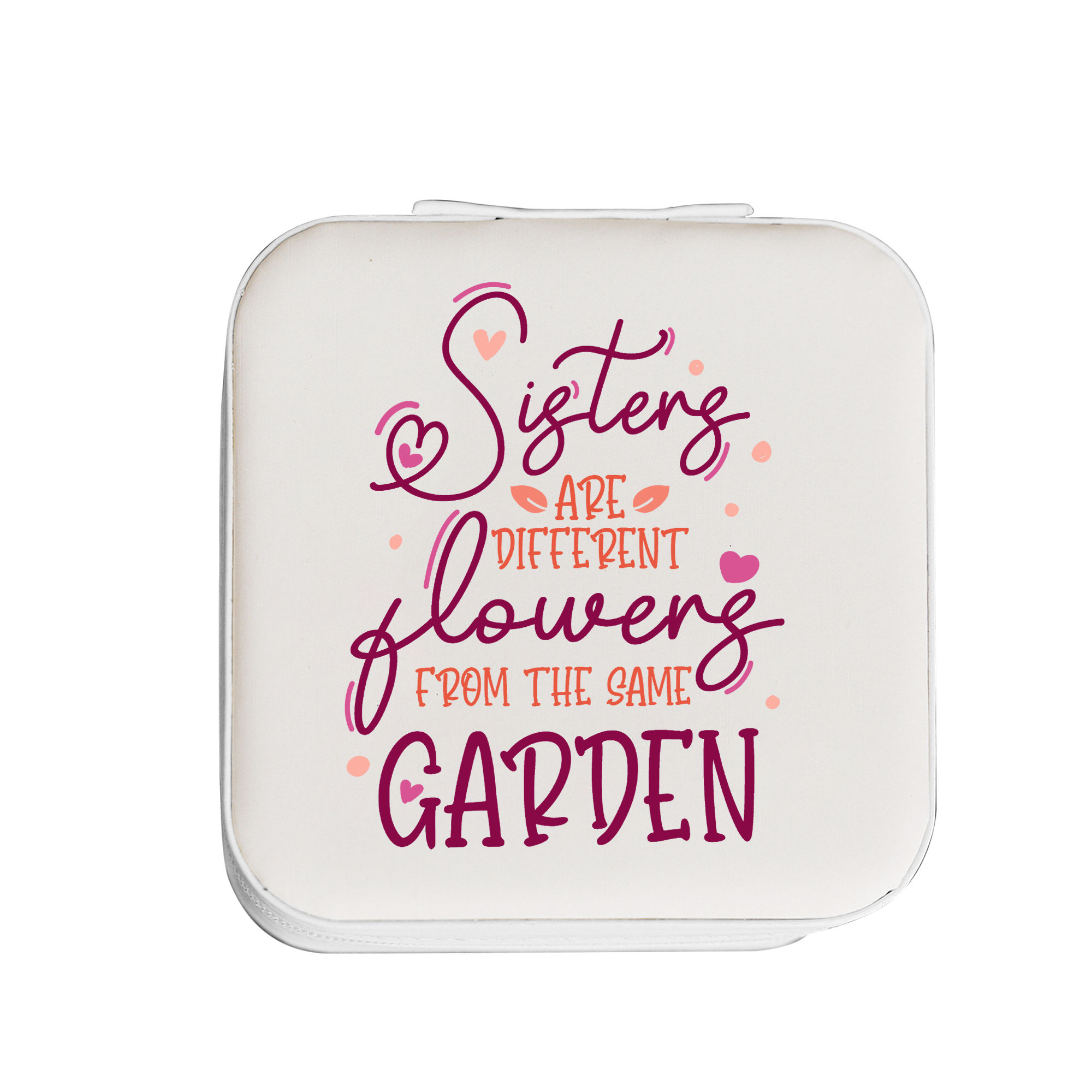 Travel Jewelry Box - Sisters are different Flowers from the same Garden ...