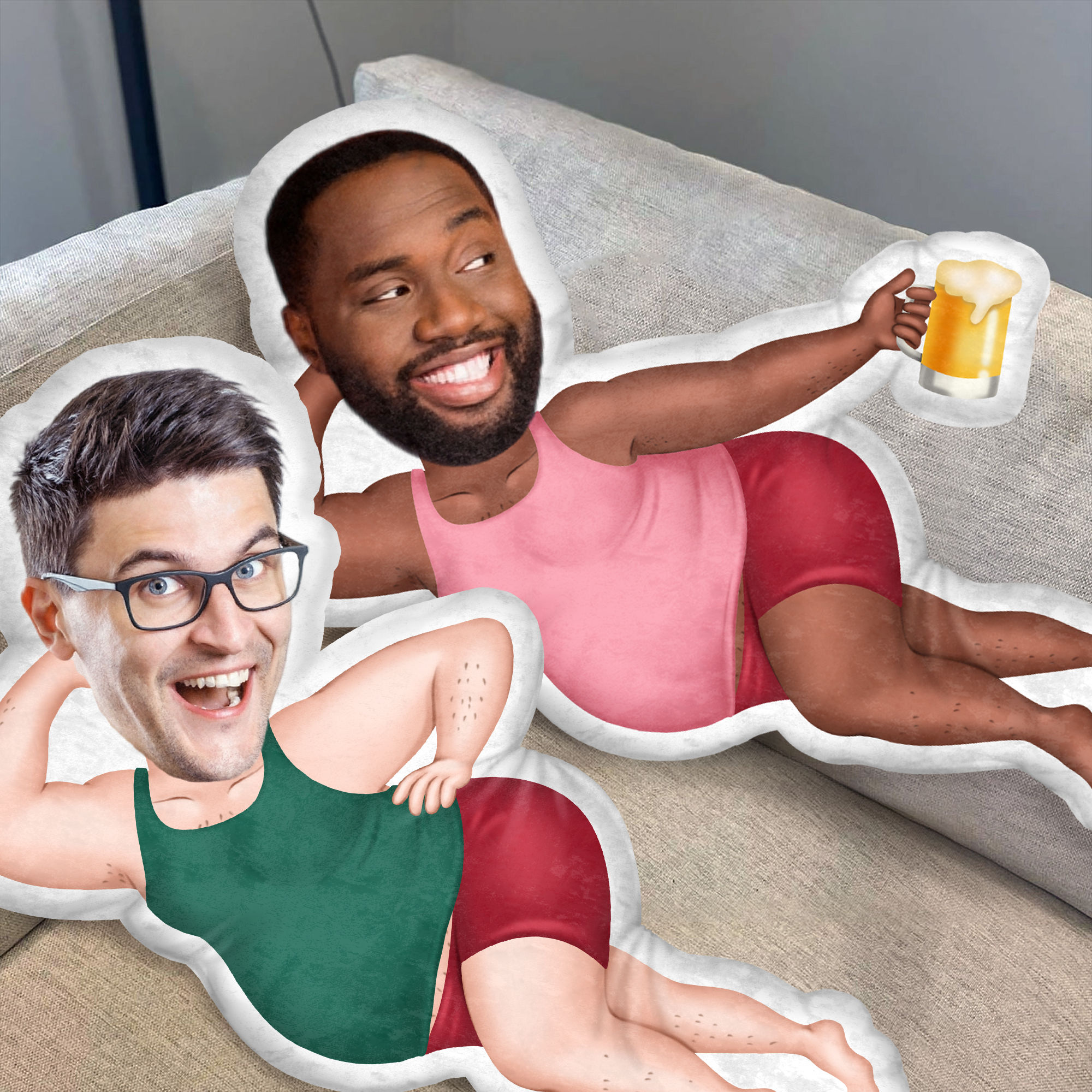 Happy Father's Day Pillow - Funny Husband Face Pillow - Gift For Him ...