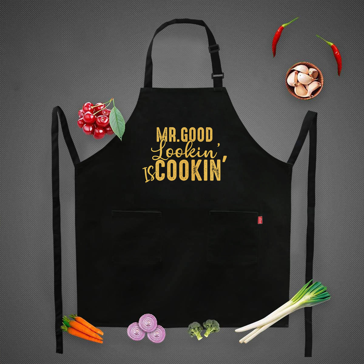 Father's Day Gifts - Aprons - Mr.Good Lookin’ In Cookin’ Ver 2 - Gift ...
