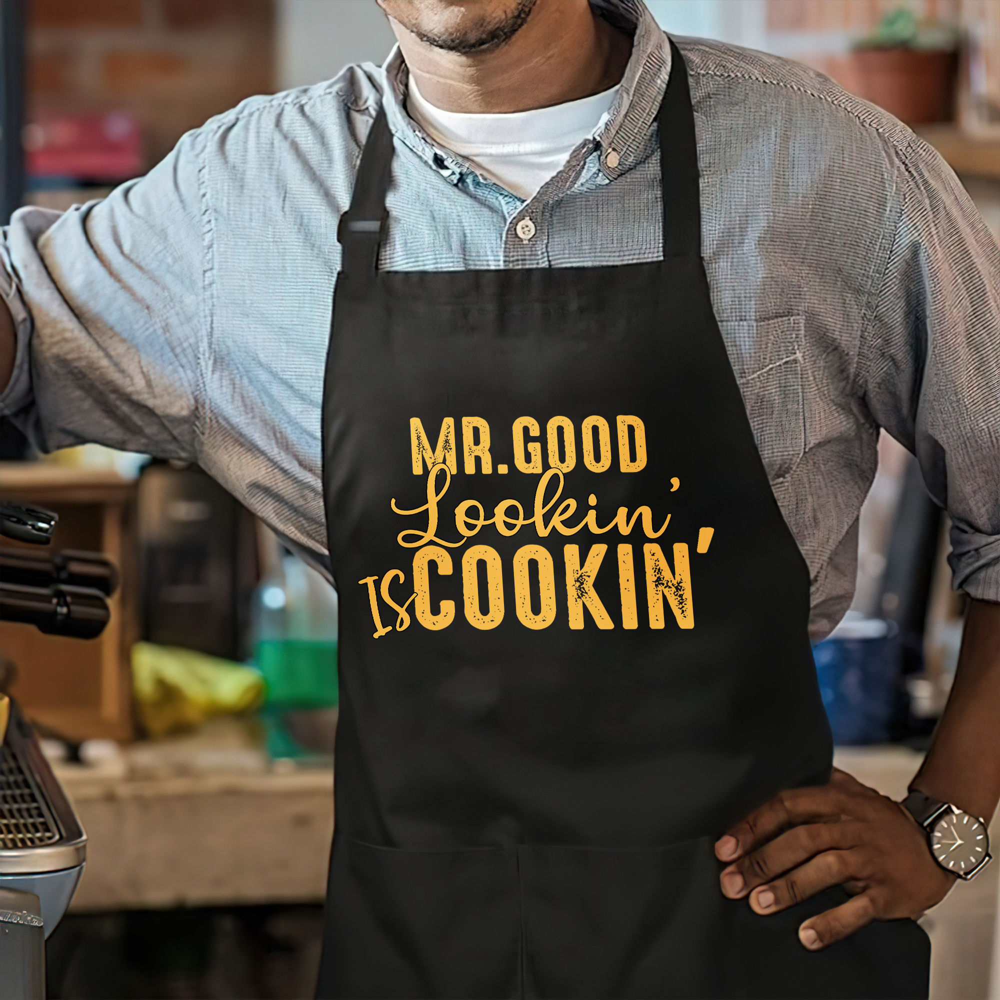 Father's Day Gifts - Aprons - Mr.Good Lookin’ In Cookin’ Ver 2 - Gift ...