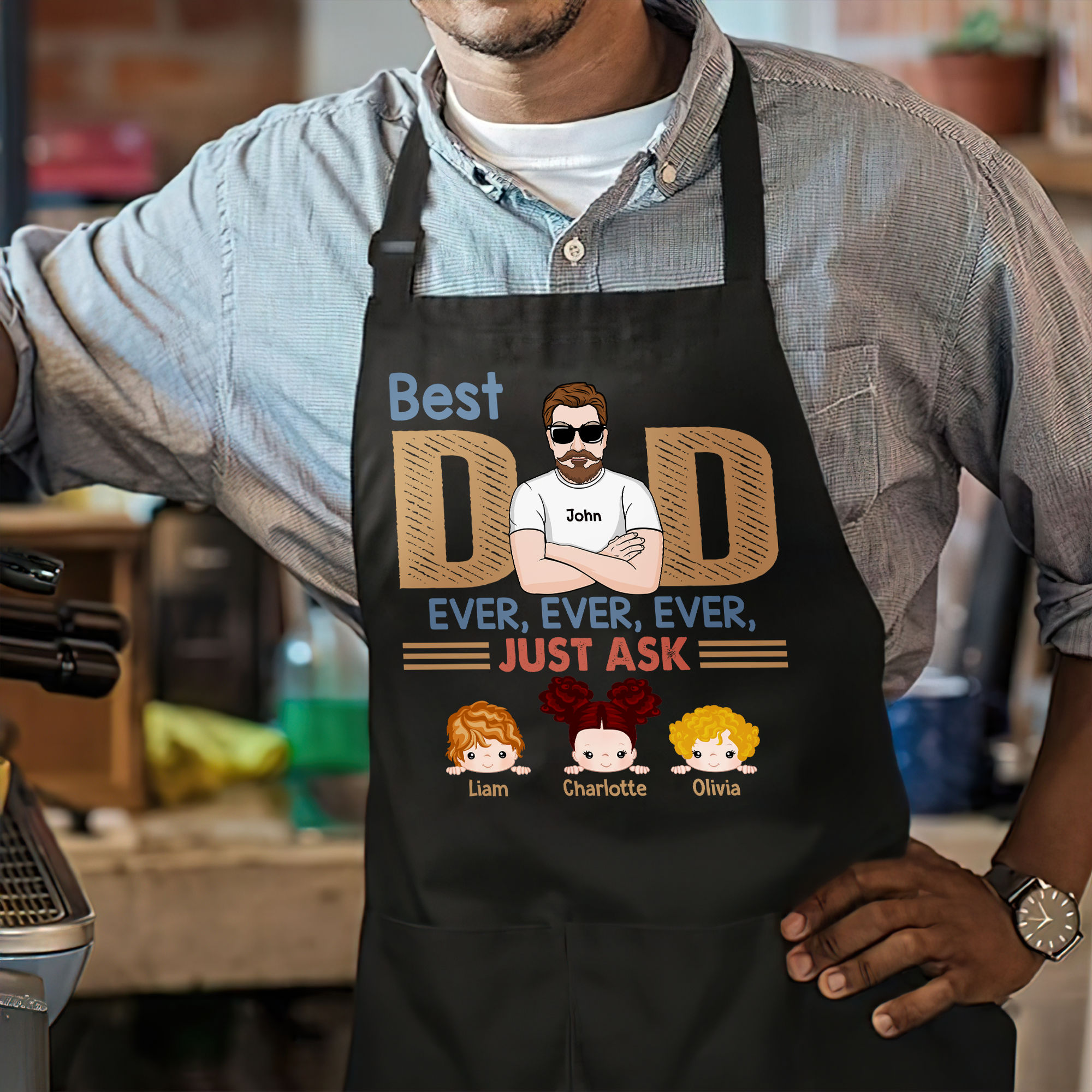 Father's Day Gifts - Aprons - Best Dad Ever - Gift For Dad - Gifts For ...