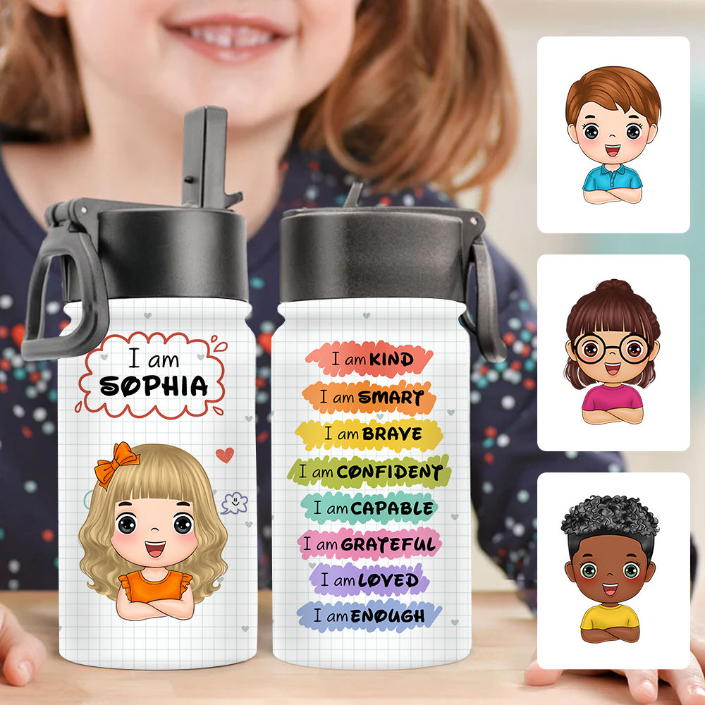 Personalized Kids Water Bottle - Back to School - Gift for Kids 2024 ...
