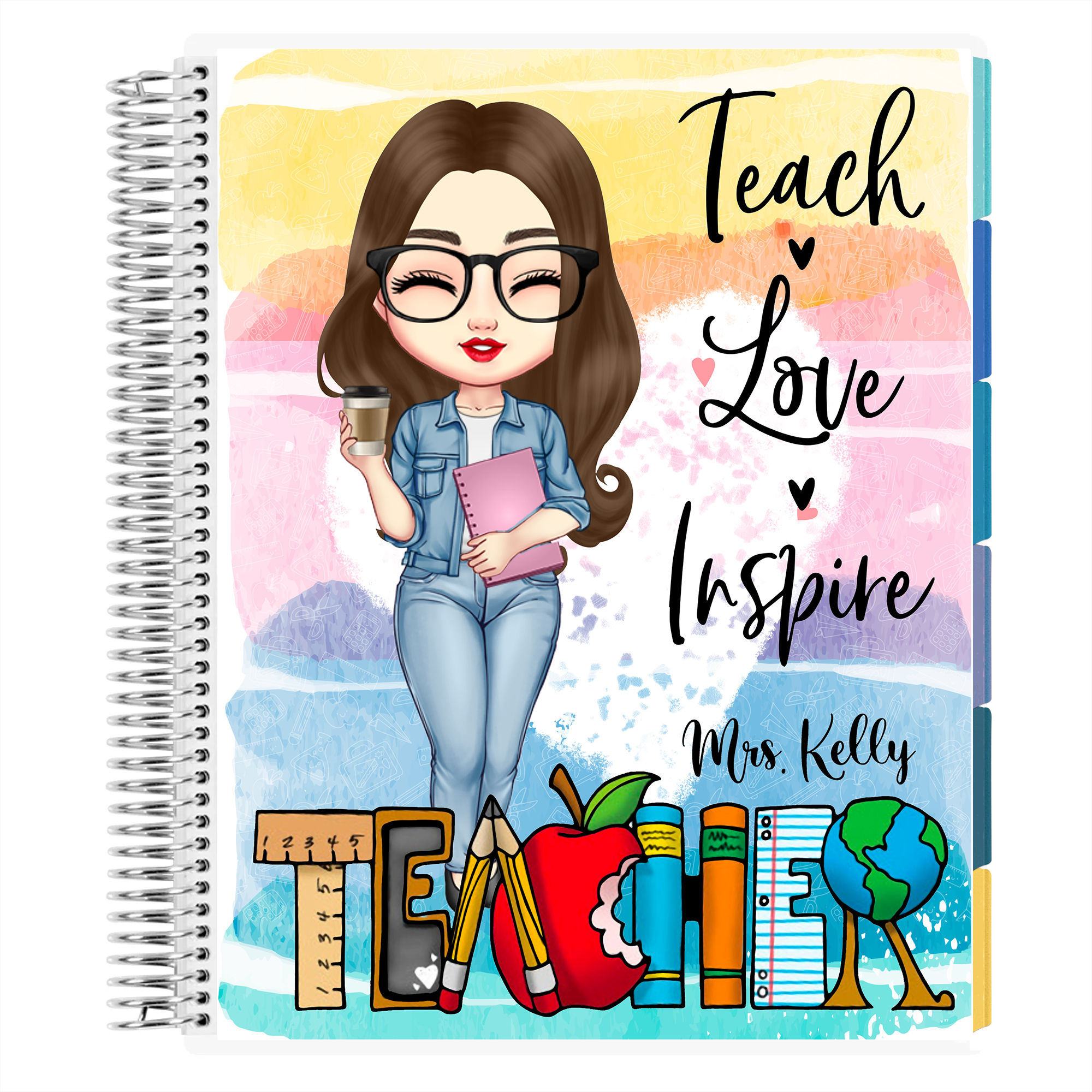 Planner - Classroom Teacher Lesson Planner - 2024 - Personalized Planner