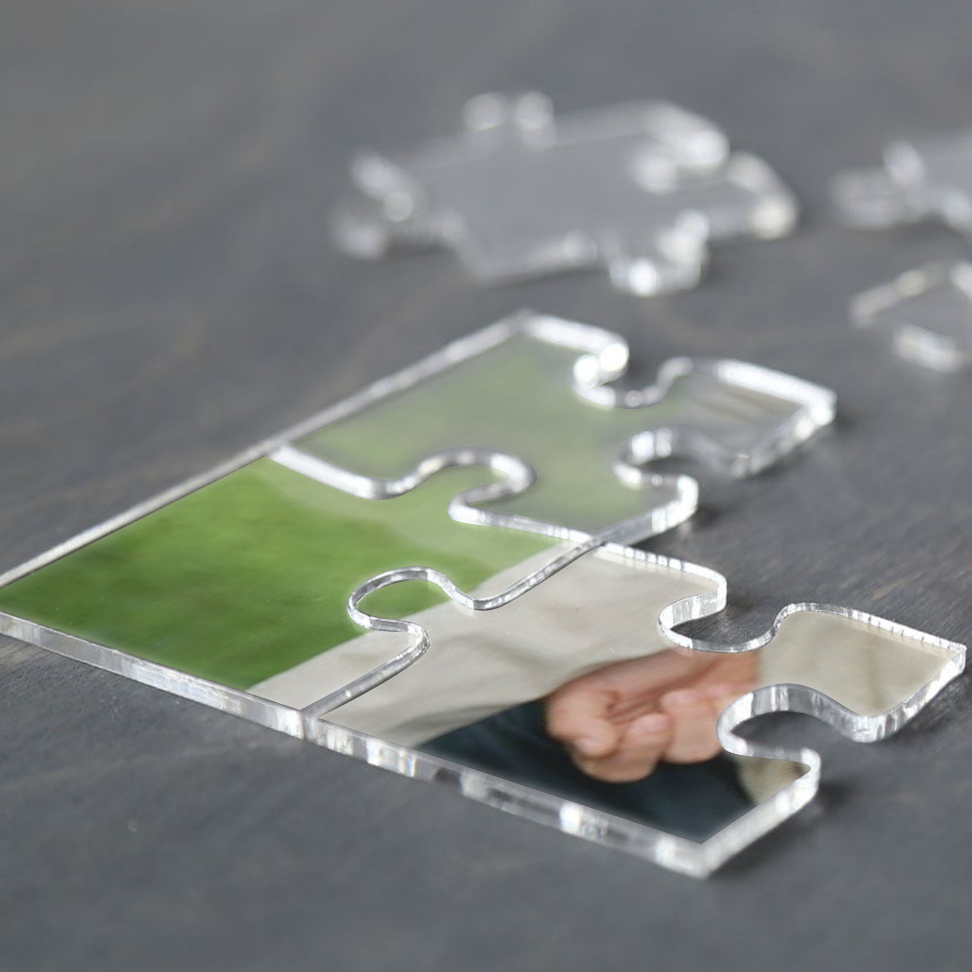 Jigsaw Puzzle Clear Acrylic - Custom Photo Puzzle - Gift for Family ...