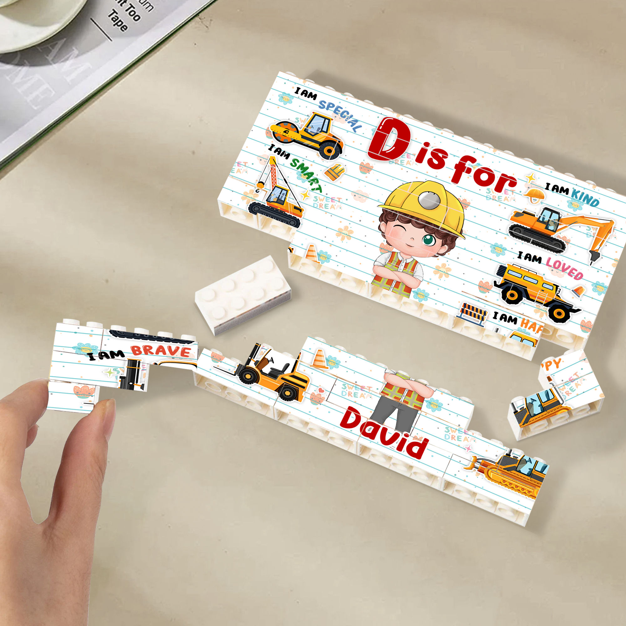 Building Block Personalized - My Dream Job Block| Birthday Gift For ...