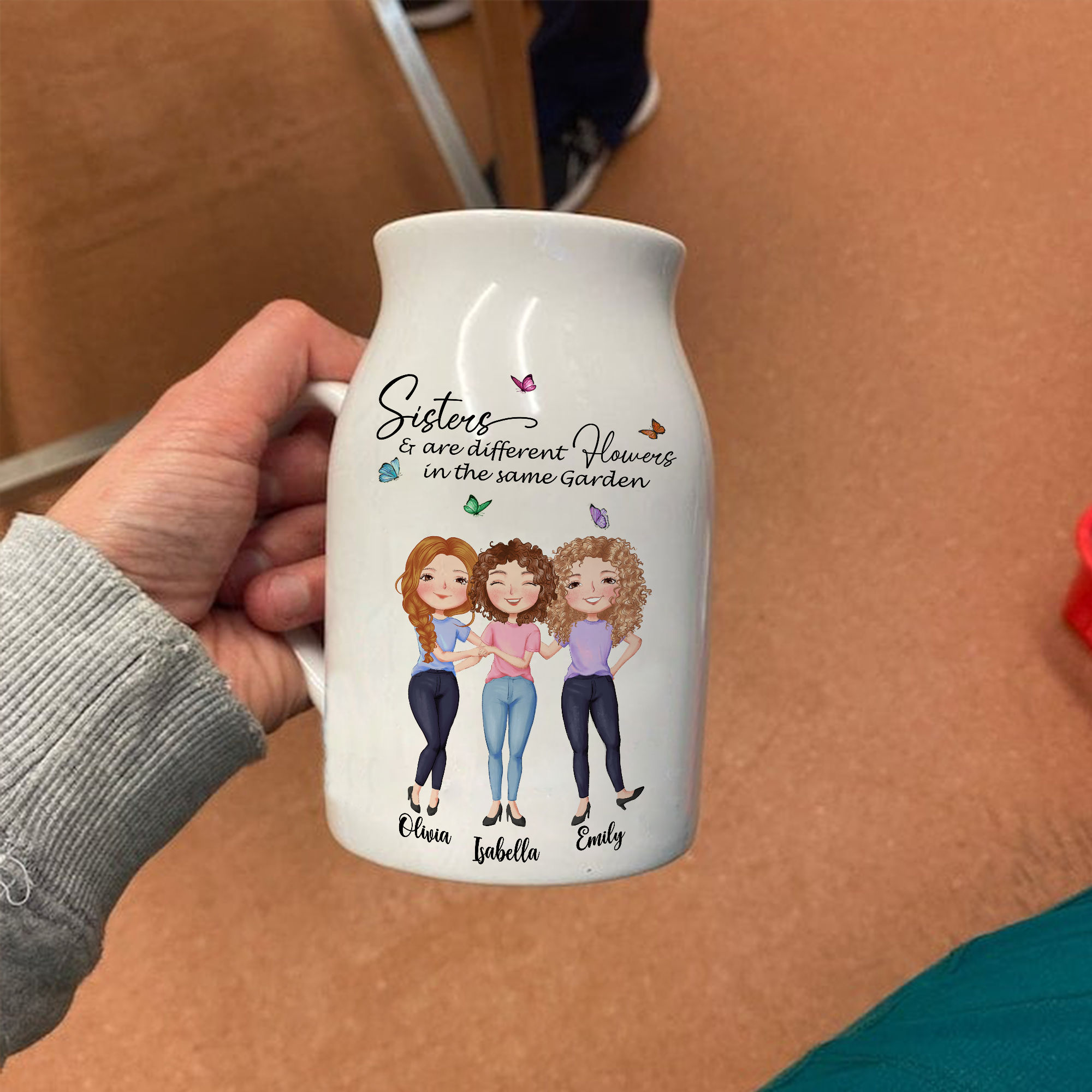 Family Gift - Flower Ceramic Vase - Sisters are different flowers in ...