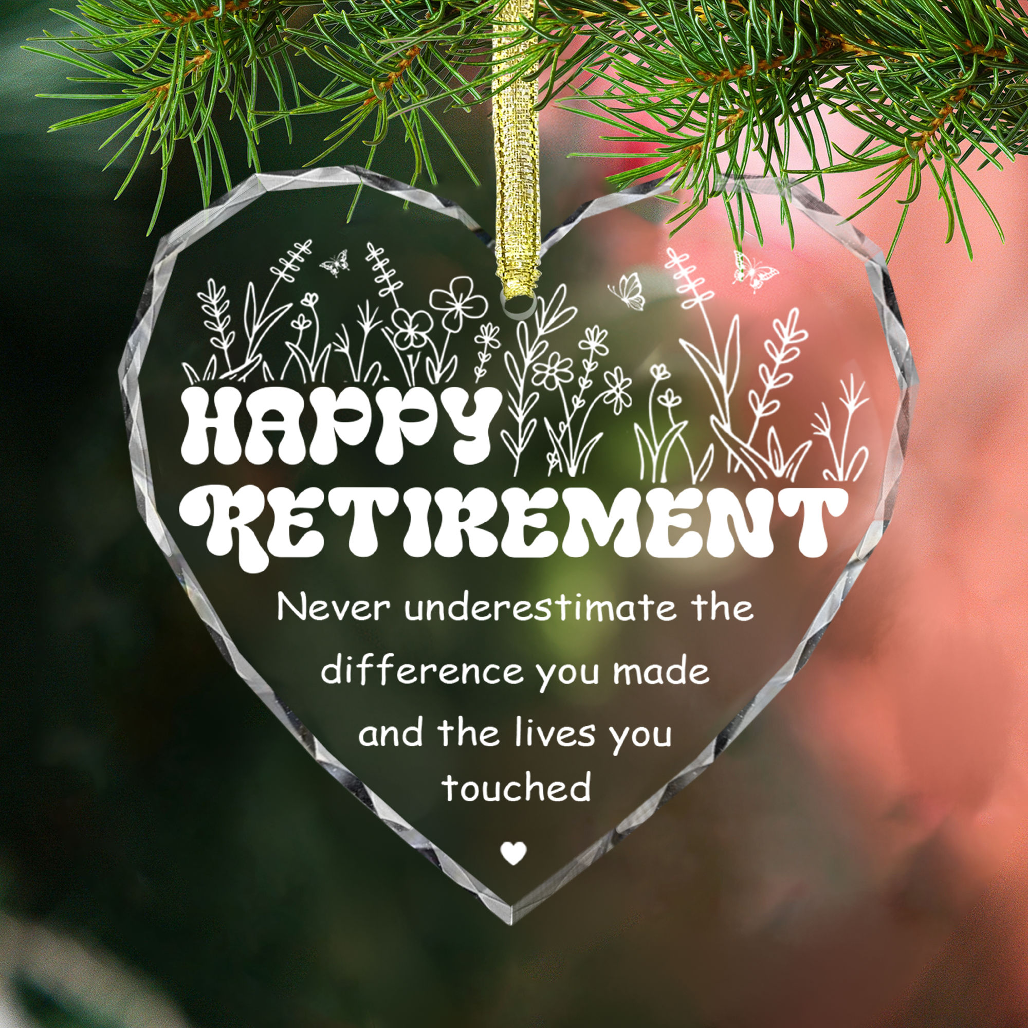 Retirement Gifts - Happy Retirement Ornament 2024 - Christmas Ornaments ...