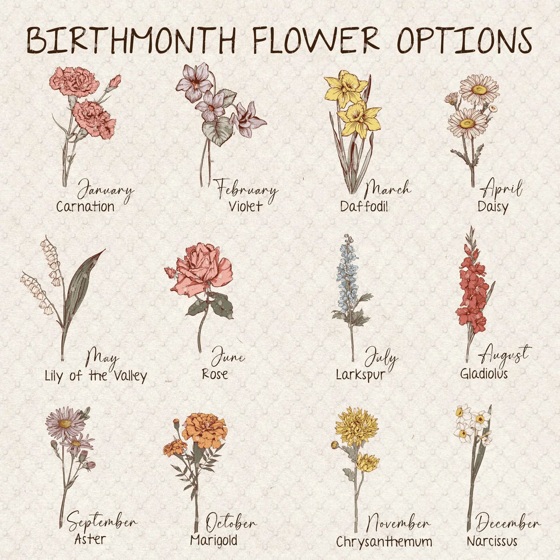 August Birth Flower Tattoo With Name - Infoupdate.org