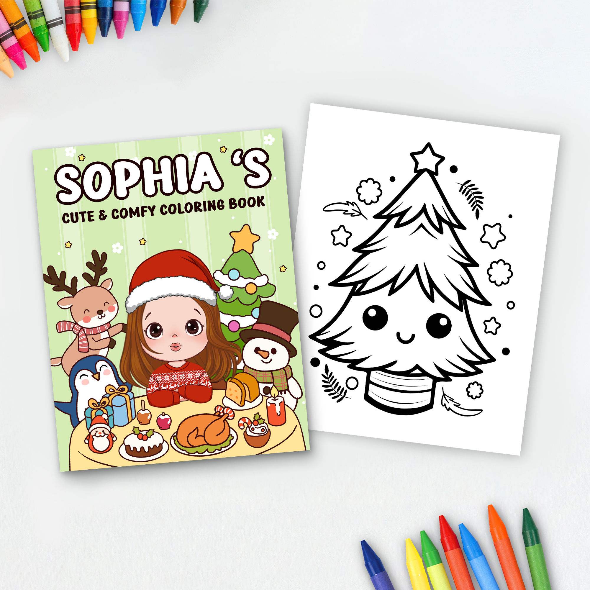 Personalized Coloring Book - Super Cute Coloring Page - Birthday Gifts ...
