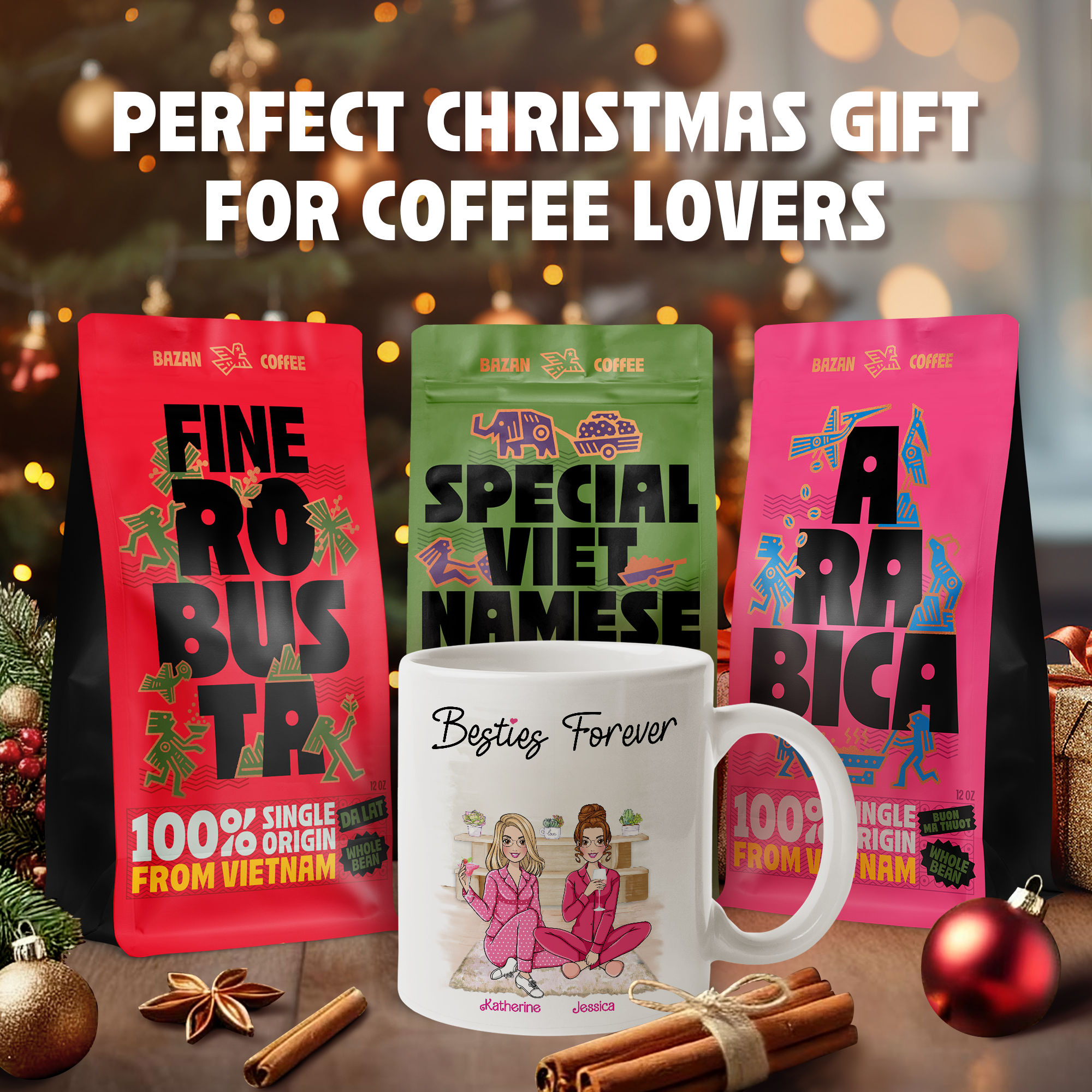 Gift for sister/bestie coffee lovers - Personalized Mugs & Vietnamese ...